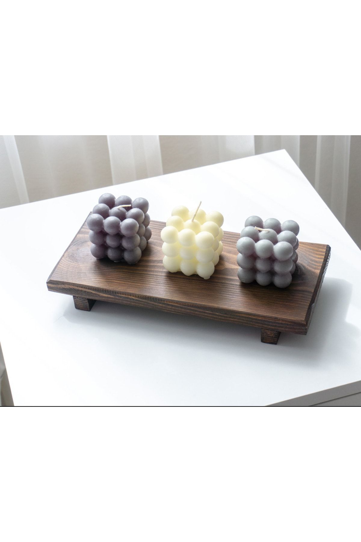 IMKER HOME Mumluk Tealight Altlığı Dekoratif Oda Kokusu Standı Ayaklı ...