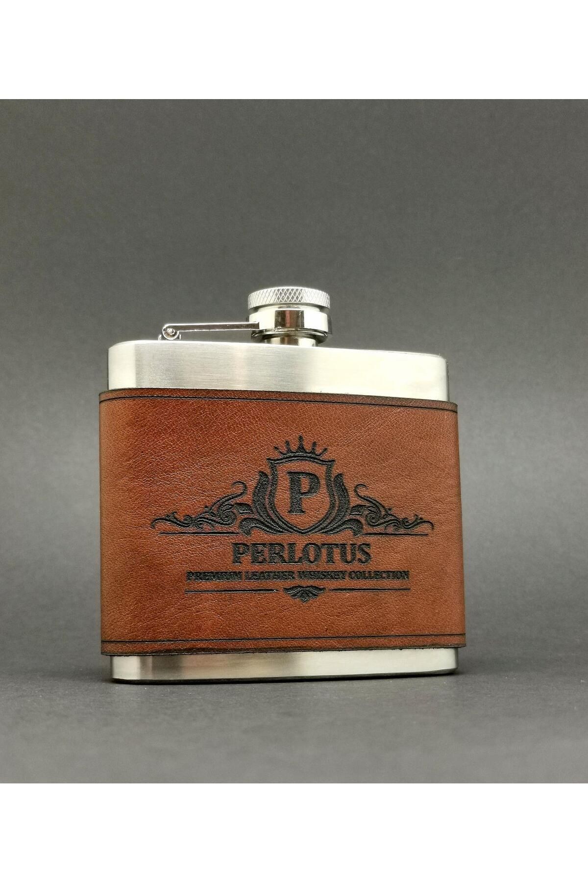 Genel Markalar 5 Oz- 150 Cc Hunili Cep Tipi Deri Kılıflı Çelik Viski ...