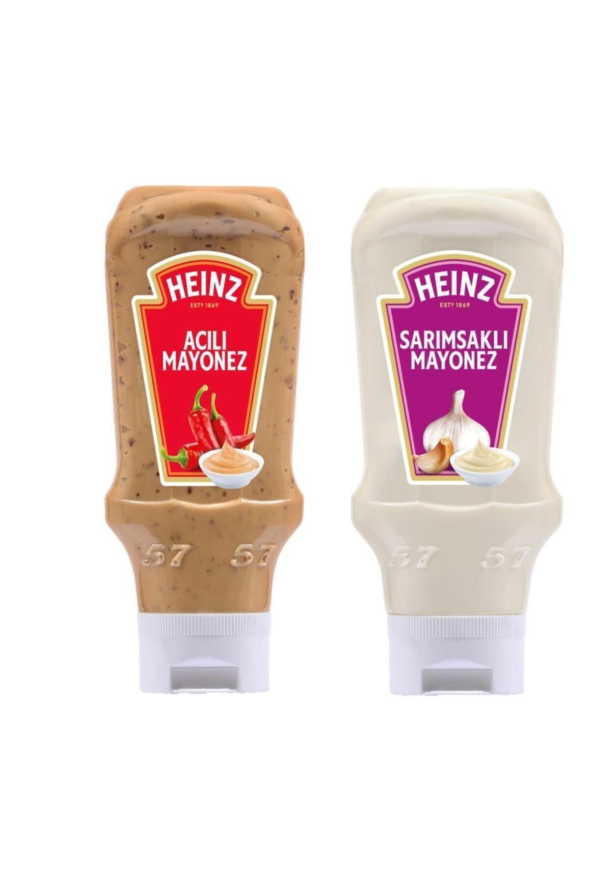 Heinz Heınz Acılı Mayonez 405gr - Sarımsaklı Mayonez 400gr 2li Set ...
