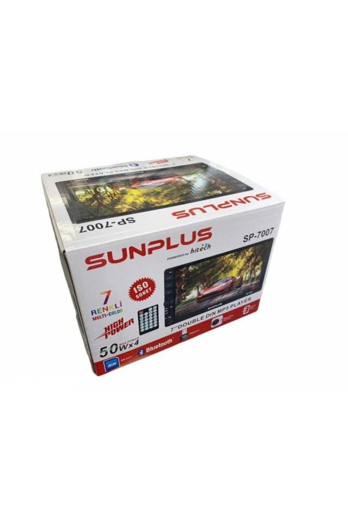 Genel Markalar Sp-7007 7 Inç 7 Renkli Double 4x50 Watt Bluetoothlu Oto ...