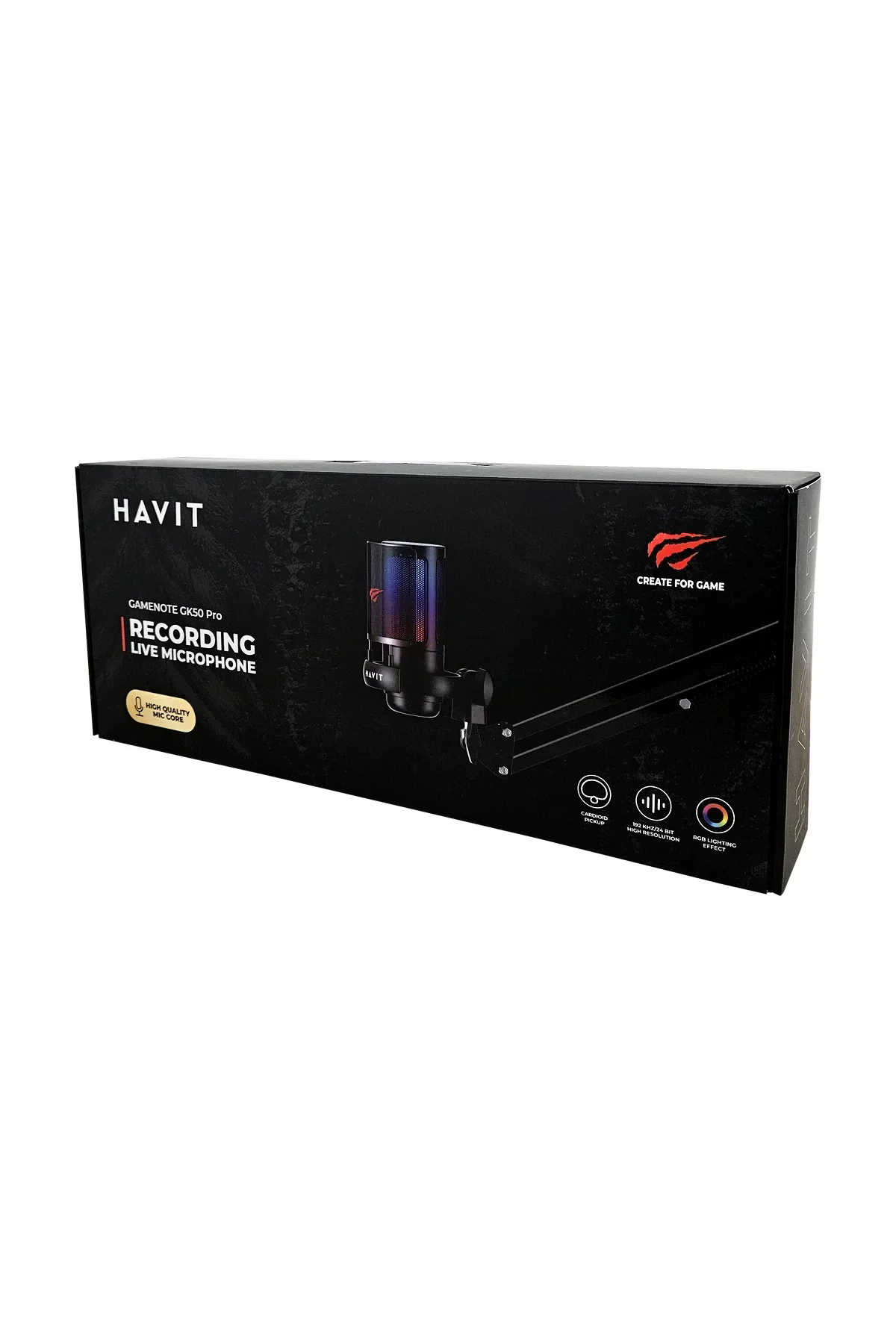 Havit Gamenote GK50 PRO RGB Gaming Profesyonel Oyuncu Yayıncı Mikrofonu ...