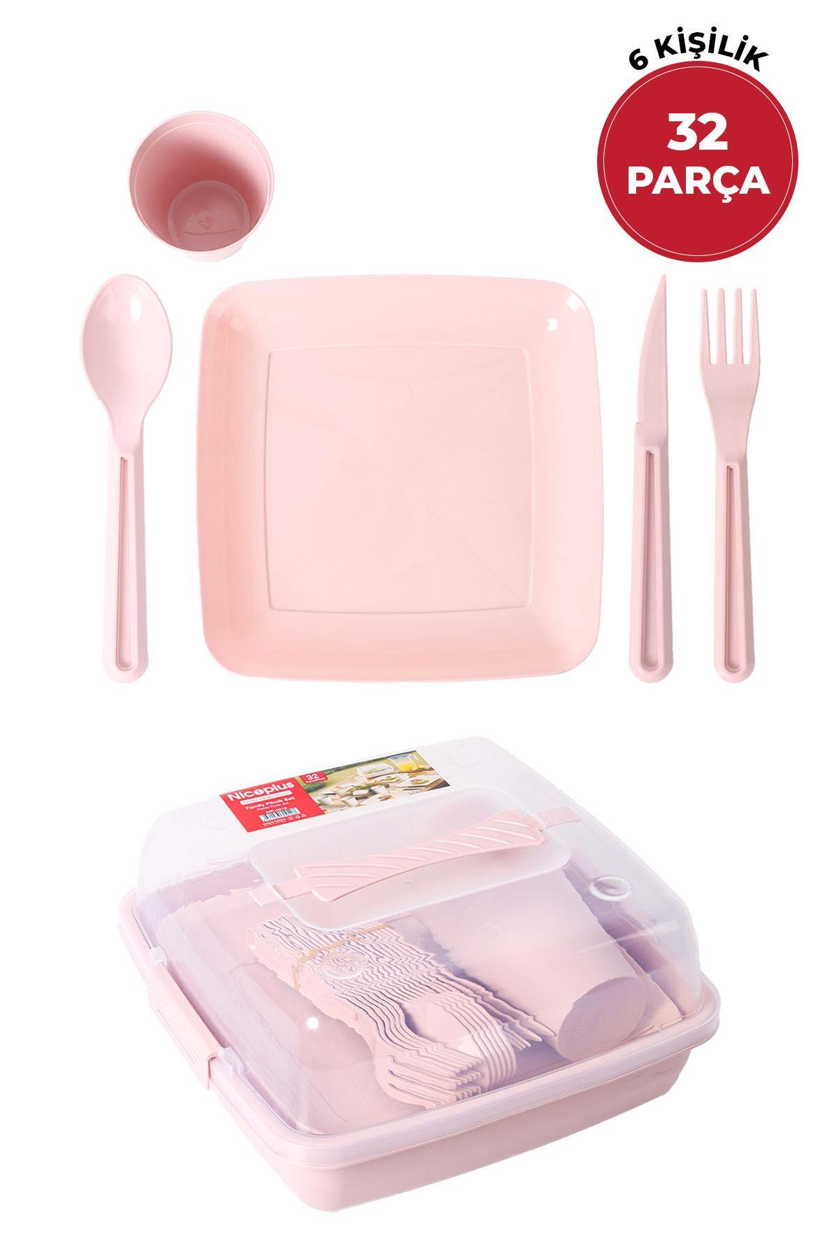 Pikas 6 Kişilik Taşınabilir Piknik Kamp Seti Taşıma Çantalı 32 Parça ...