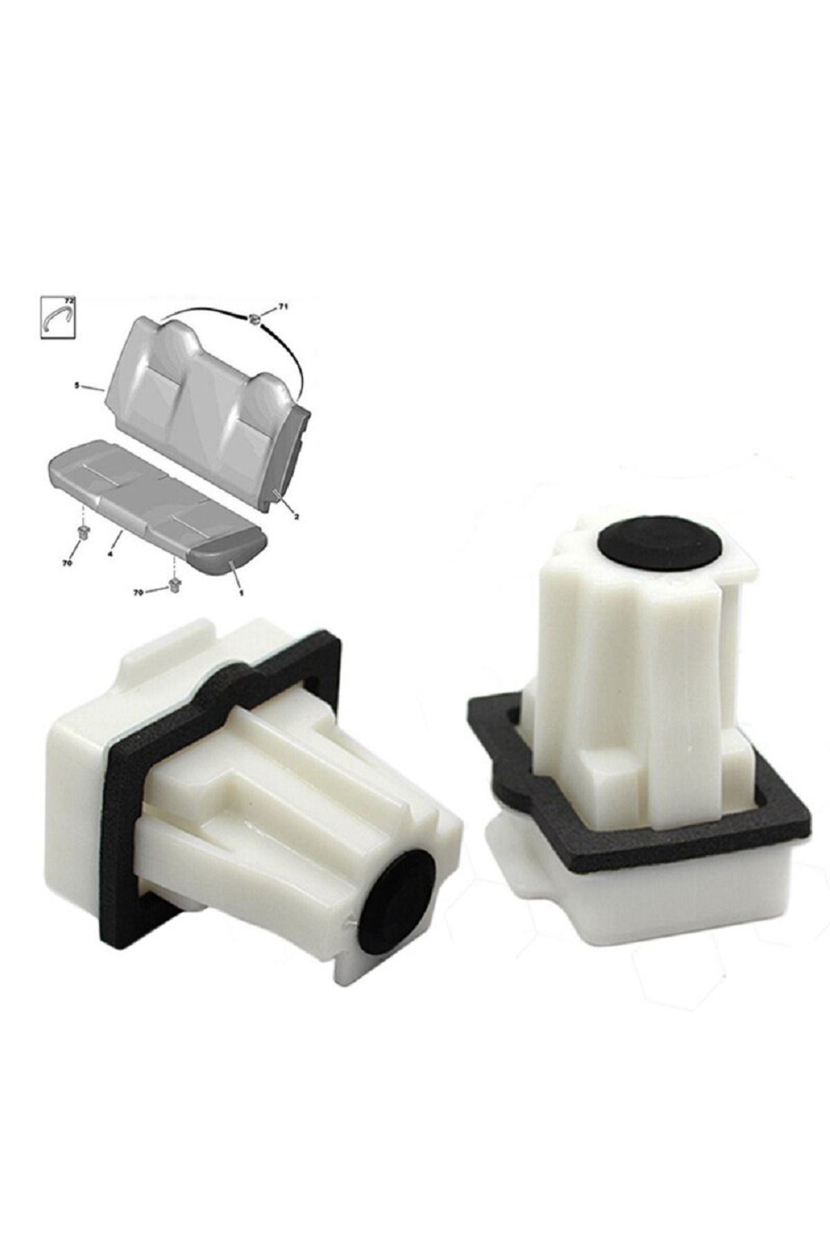 PSA Opel Corsa F Arka Koltuk Bağlantı Klipsi Ürün 1609267180 Fiyatı ...