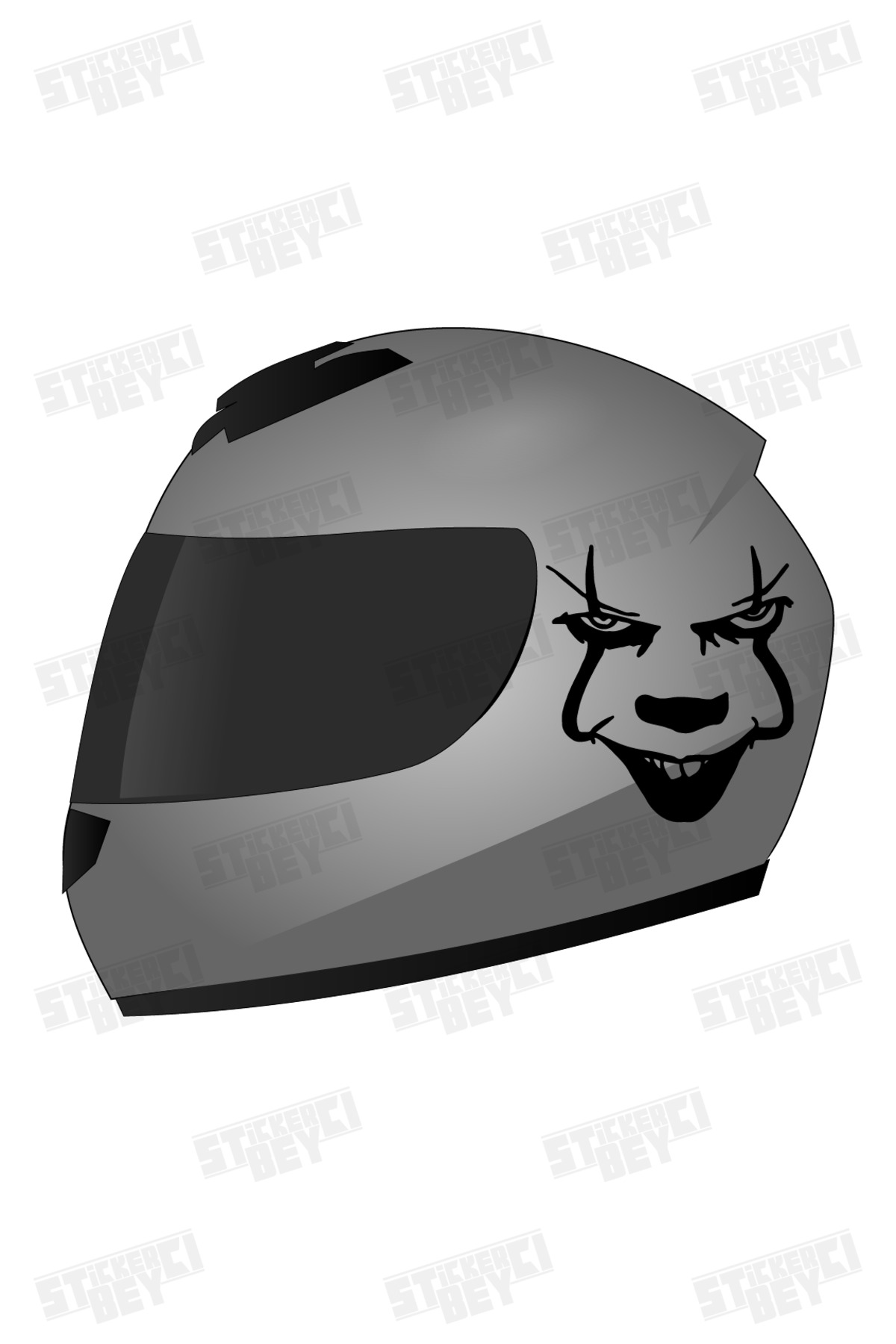 STİCKERCI BEY O İT ARABA KASK MOTORSİKLET STİCKER KAPLAMA ETİKET FOLYO ...