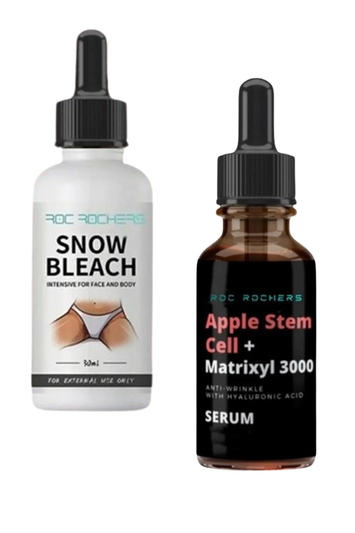 roc rochers Snow Bleach Cilt Ve Tüm Vücut Aydınlatıcı Serum & Matrixyl 3000 ile Elma Kök Hücre ...