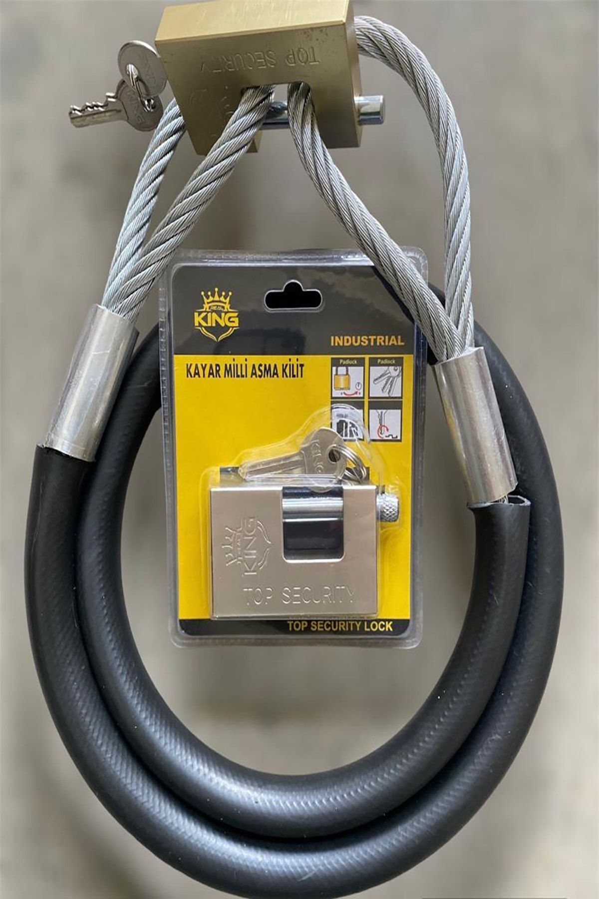 LİDERSAN ÇELİK Motorsiklet 2 Metre 10 Mm Kesilmez Çelik Halat ...