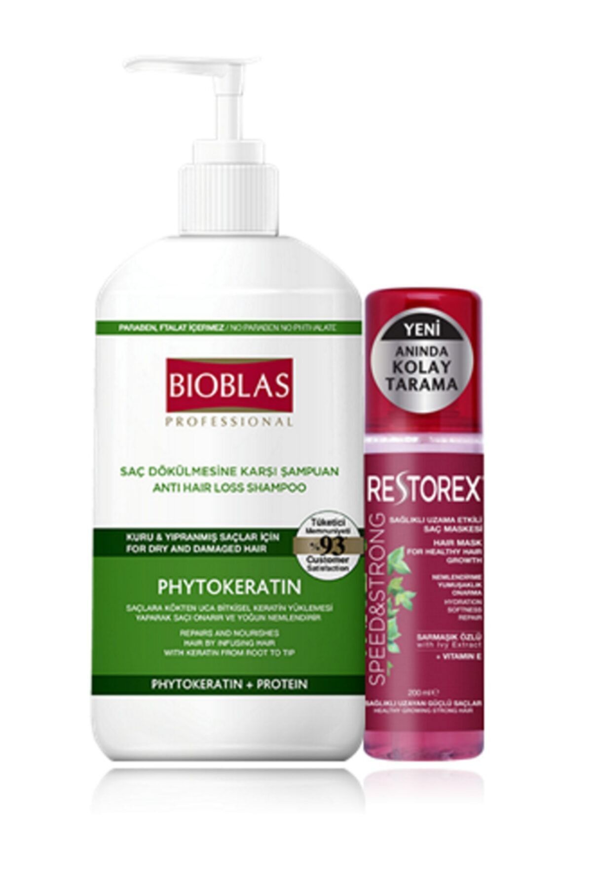 Bioblas Bıoblas 1000 Ml Phytokeratın Şampuan&restorex Sıvı Saç Kremi ...