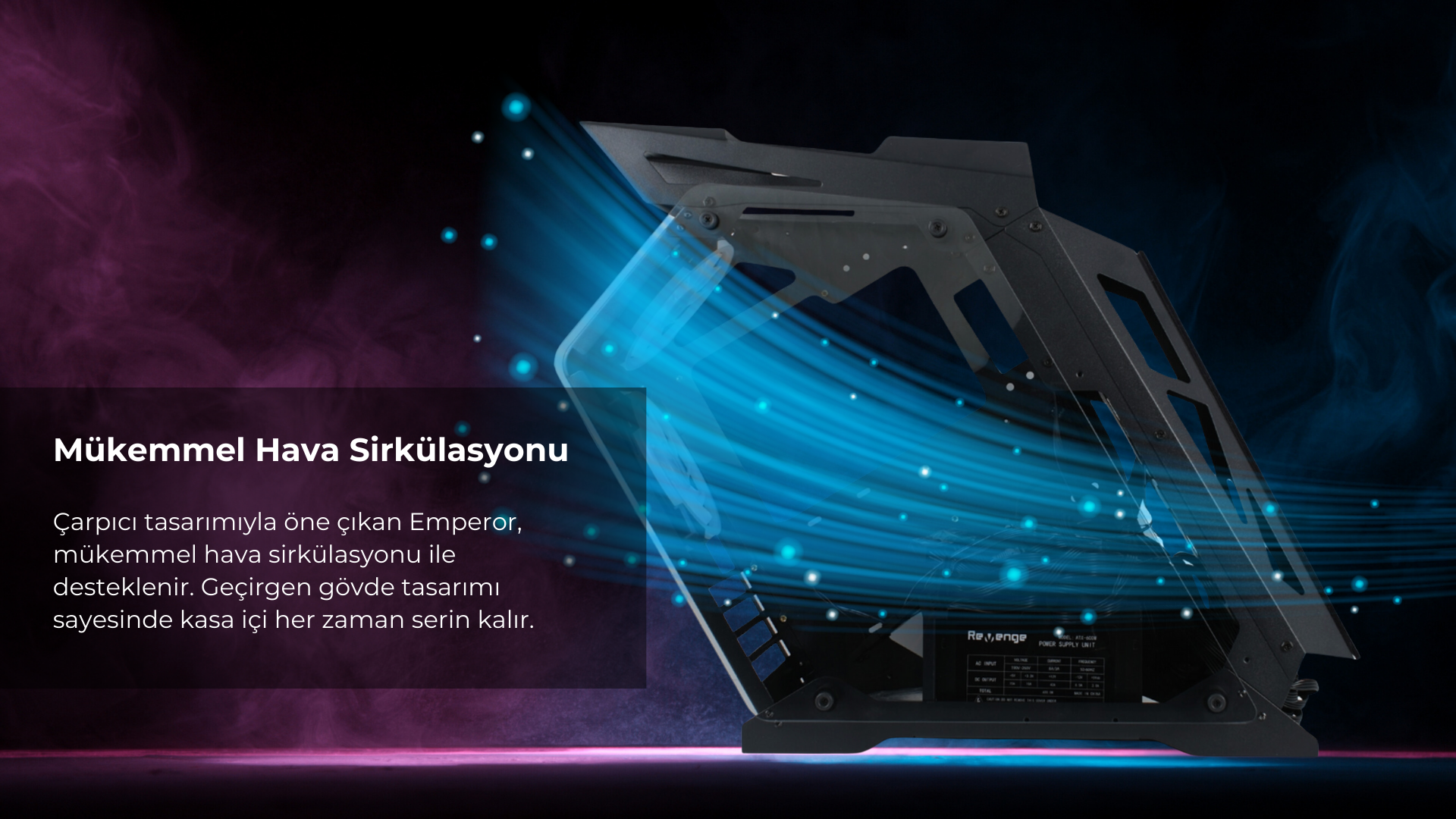 Revenge Emperor ATX Robotik 7 RGB Fanlı Şeffaf Cam Panel Gaming Oyuncu ...
