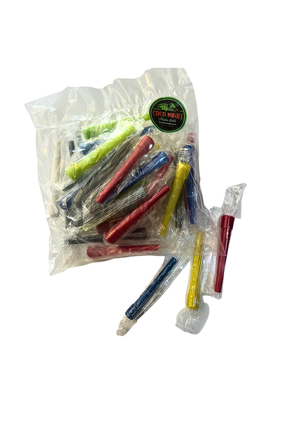 Coco Night #6 paket x 40lı Coco Night nargile sipsisi, 2,5m folyo ...