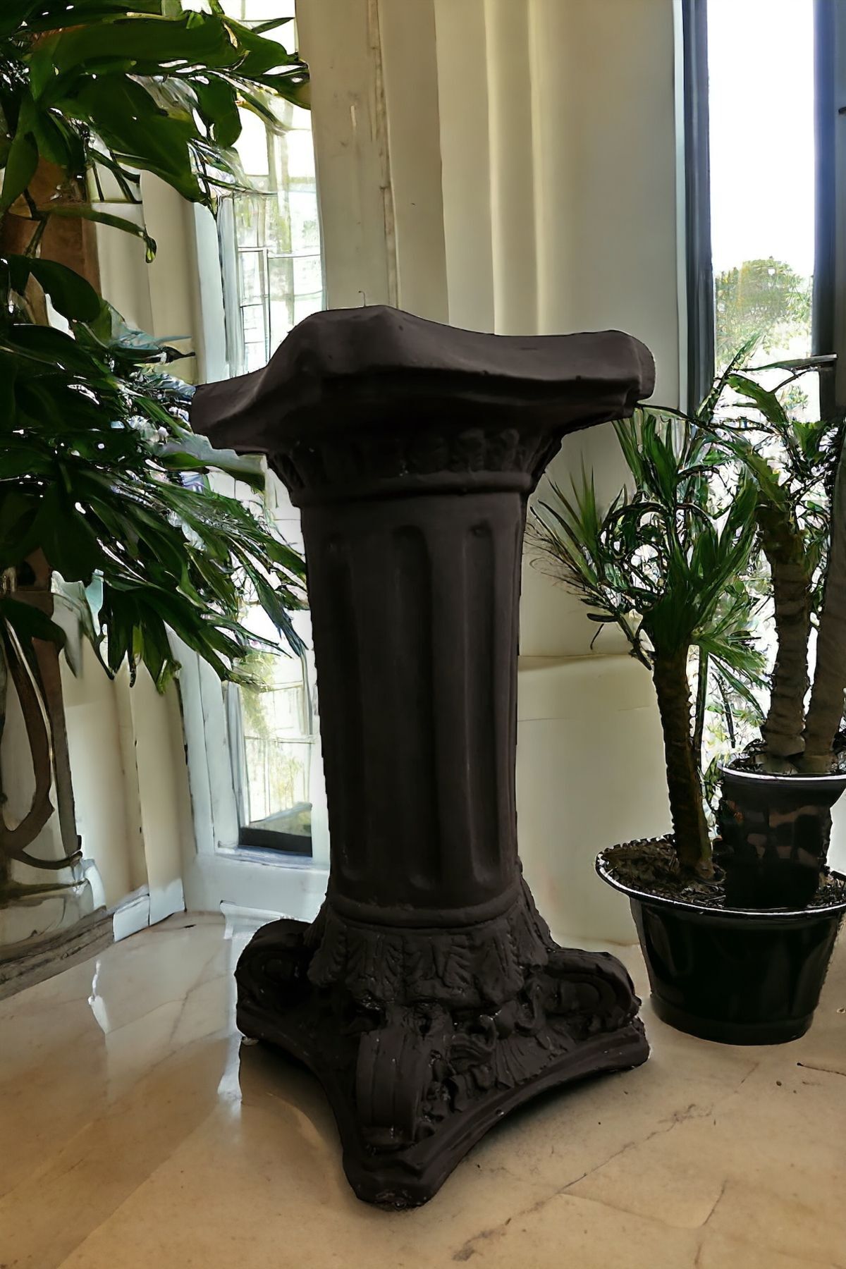 libre design DEKORATİF 53 cm BÜYÜK BOY MAT SİYAH ROMA SÜTUNU BİBLO HEYKELFiyatı, Yorumları ...