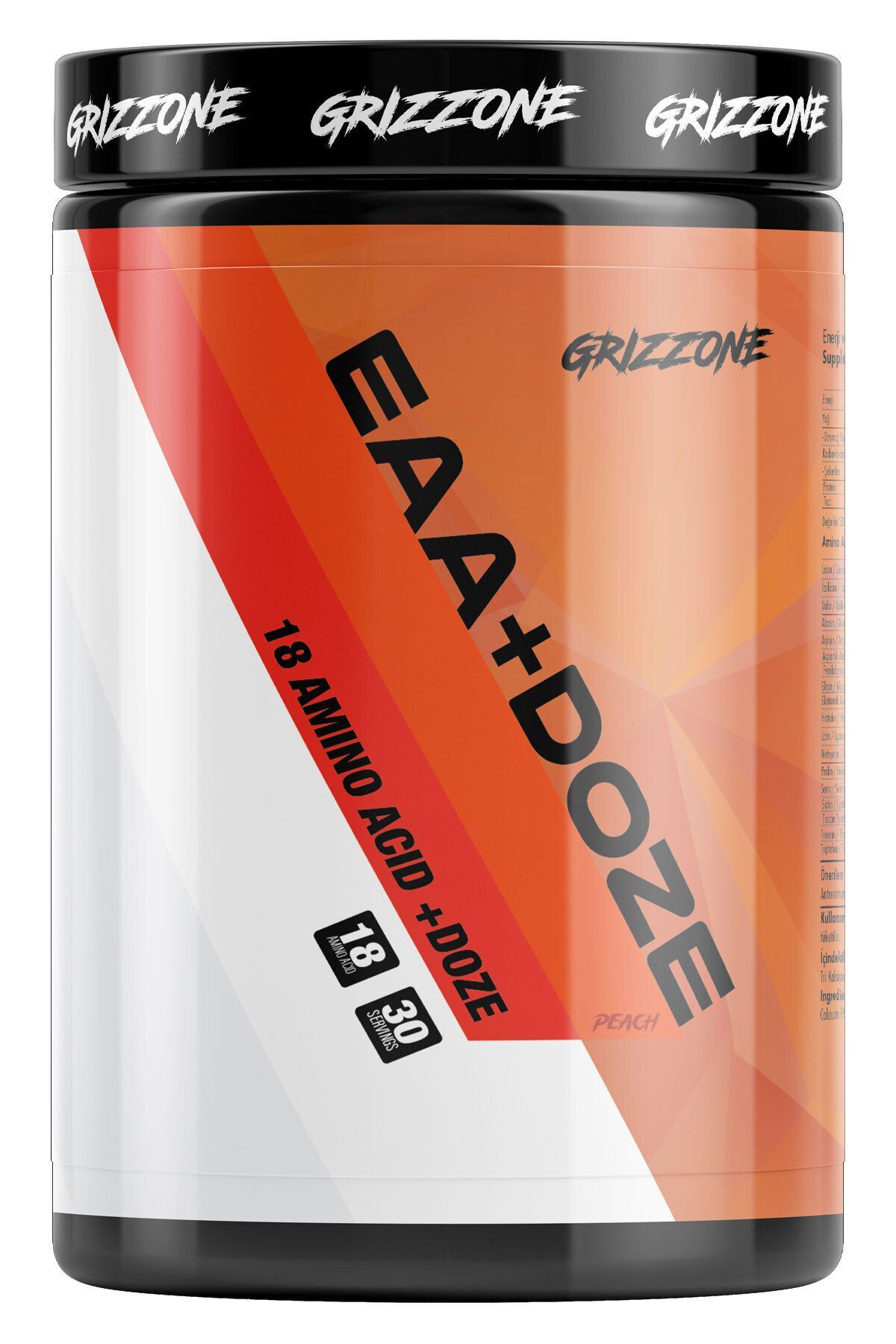 GRIZZONE Eaa Dose 600 gram 30 Servis Şeftali Aromalı Shaker Fiyatı, Yorumları - Trendyol