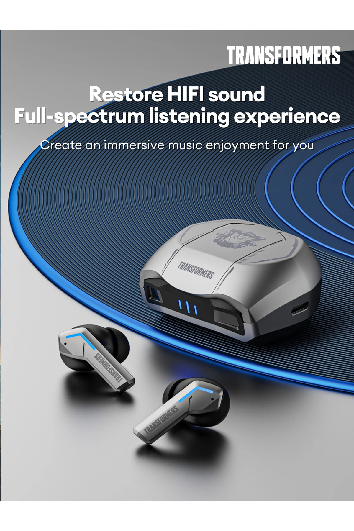 transformers TF-T06 Sliver kablosuz oyun kulaklık TWS Bluetooth 5.3 kulaklık - Fiyatı, Yorumları