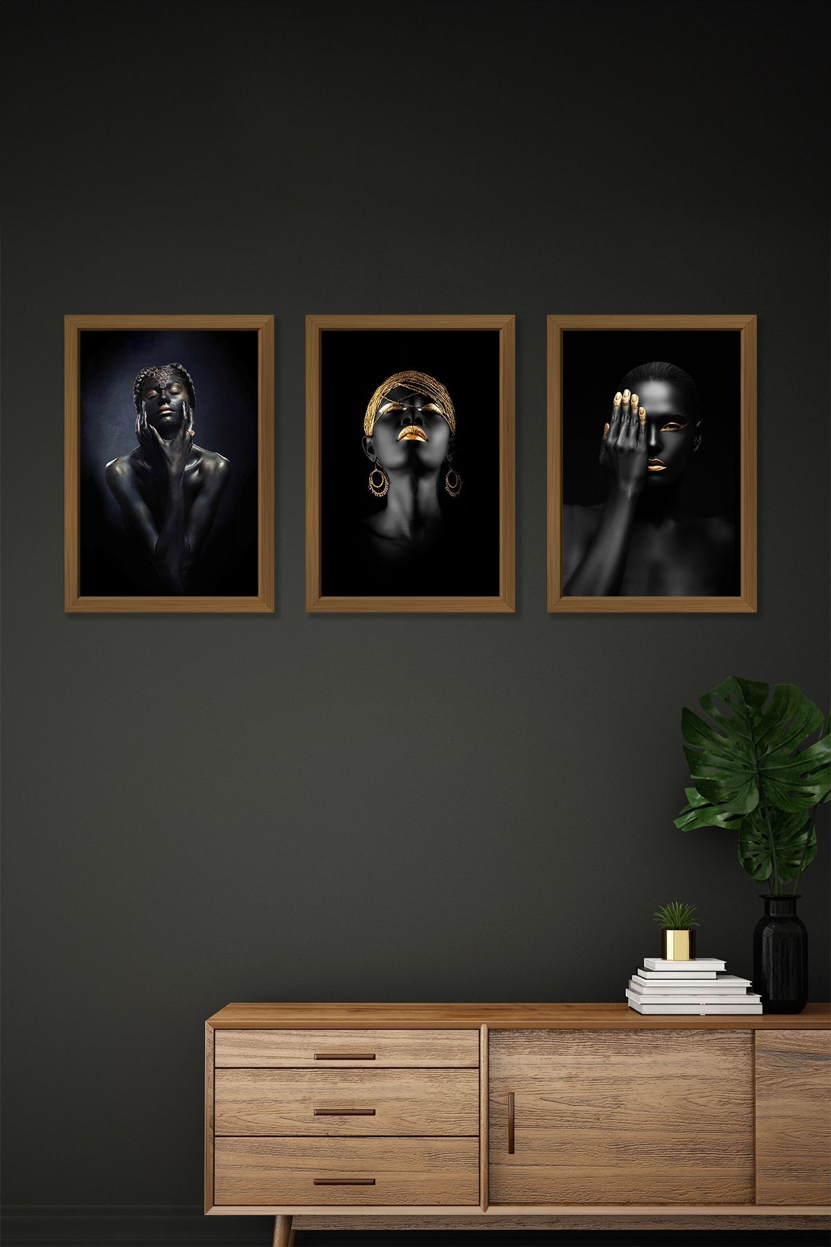 decorose Çerçeveli Tablo, Duvar Tablo, Dekoratif Tablo, 3 Lü Tablo Seti ...