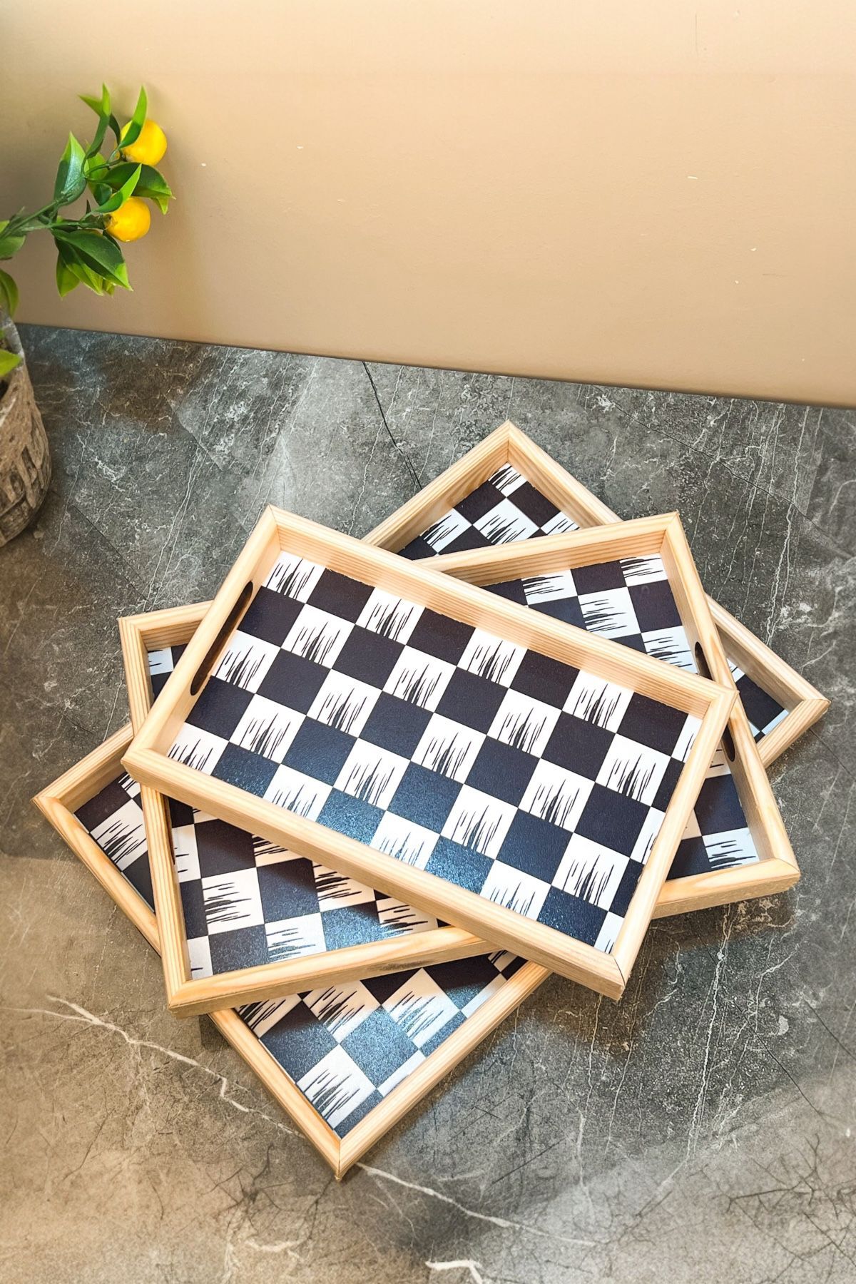 Sezka Life 3'lü Dama Ahşap Tepsi 3 Boy Sunum TepsiFiyatı, Yorumları ...