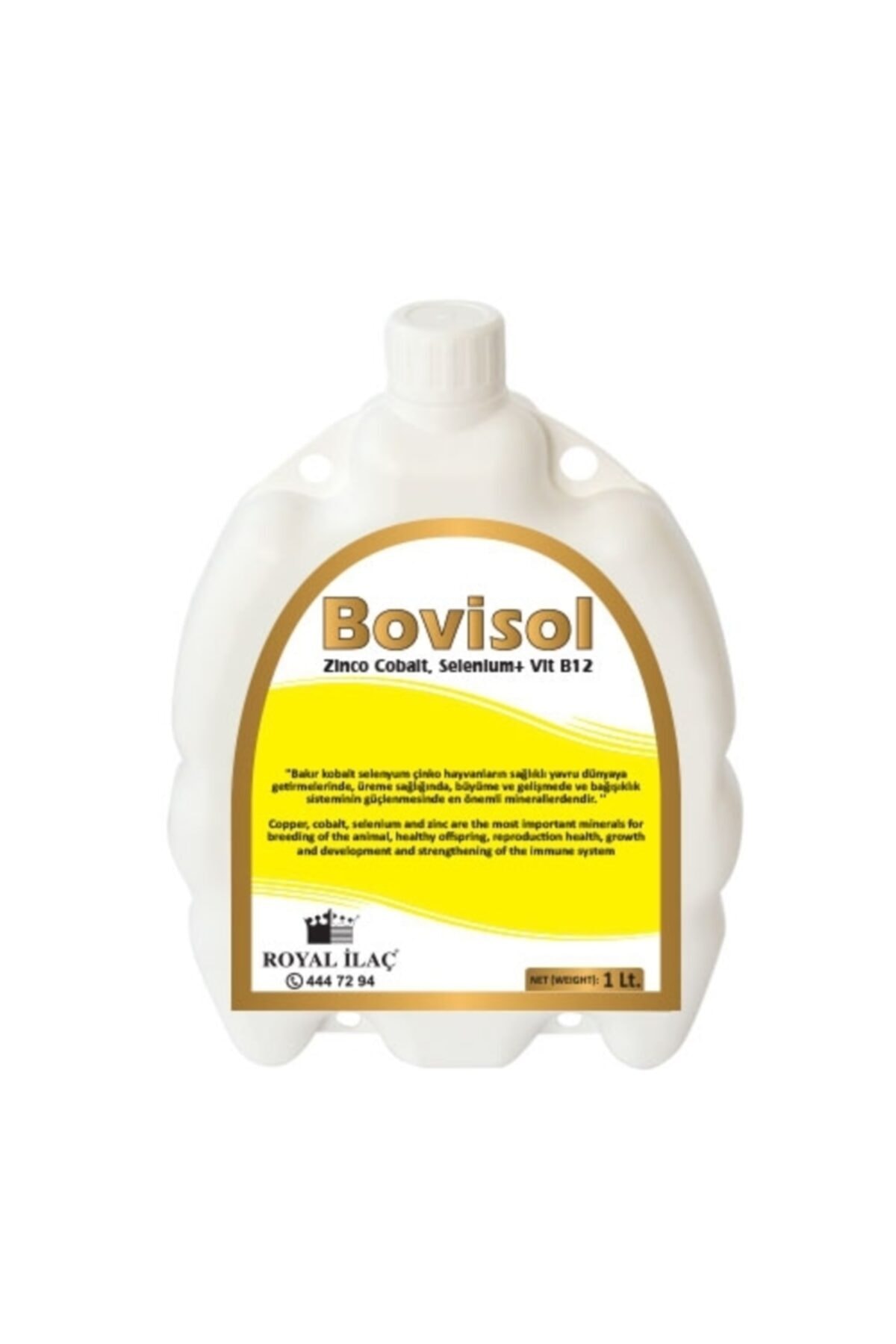 Royal İlaç Bovisol Copper Zn Se + B12 1 Lt. Tüm Hayvanlar Için Bakır ...