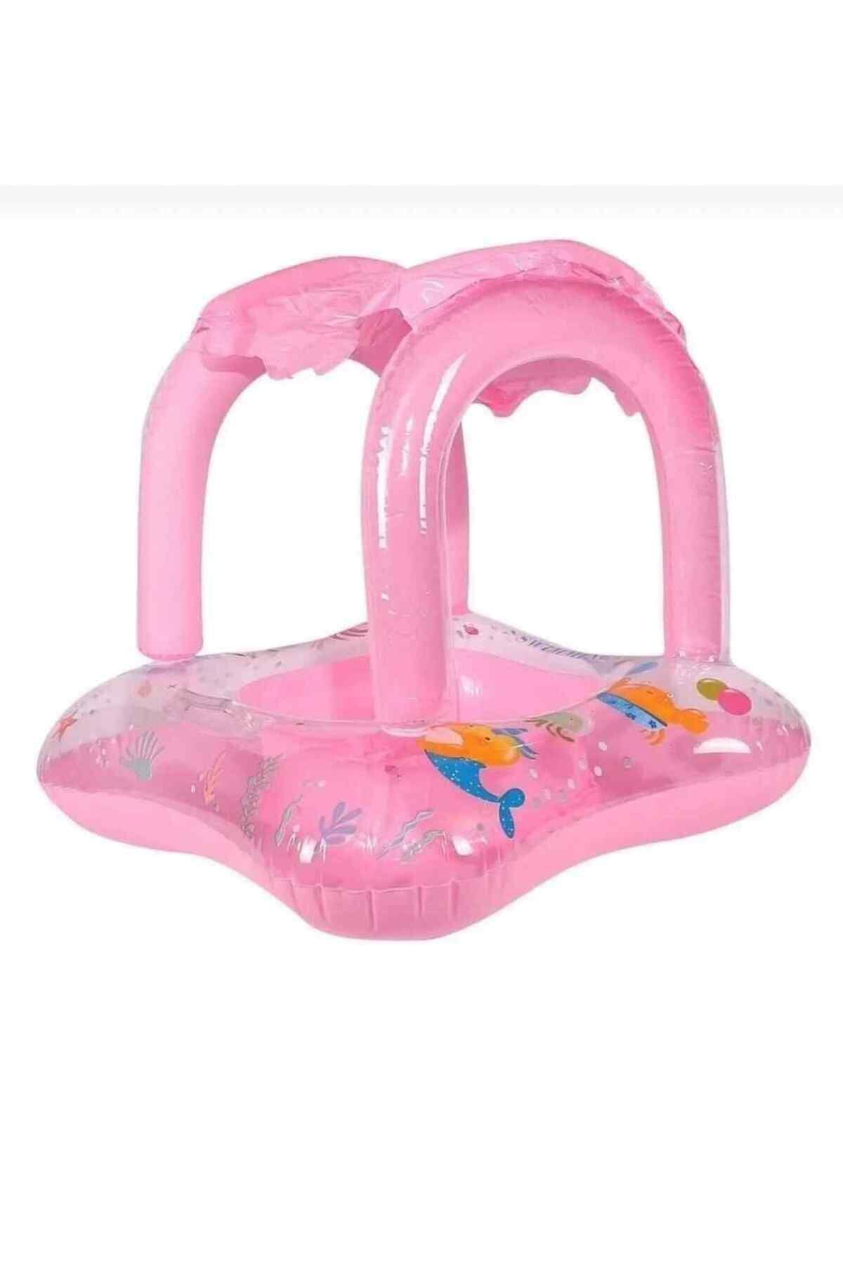 SeherBebeButik Baby Float Gölgelikli 0-5 Yaş Bebek Havuz - Deniz Simidi ...