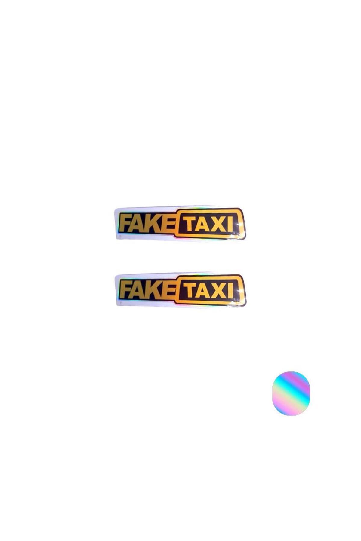 Monero Fake Taxi Yazı Hologram Sticker 2 ' Li - 14*3 cm Fiyatı ...
