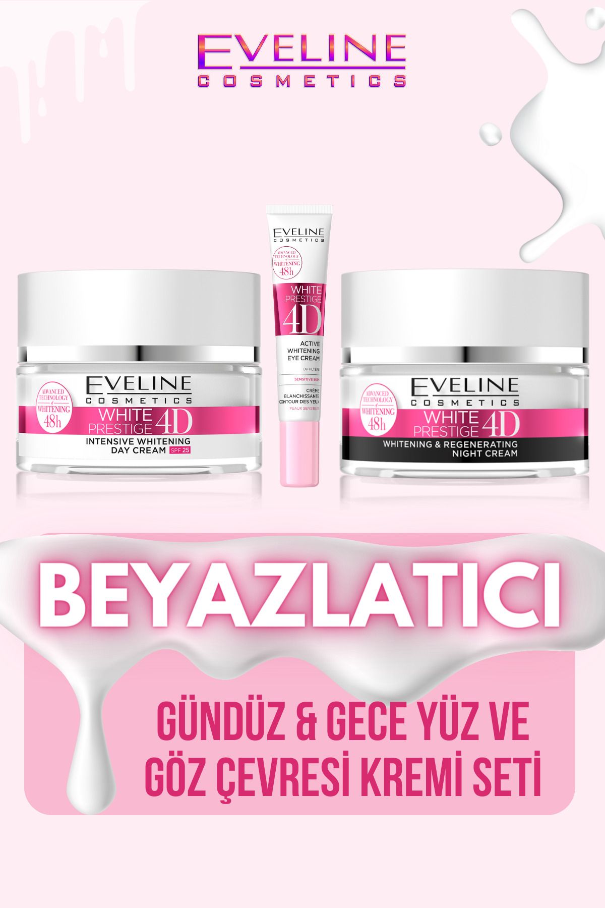 Eveline Cosmetics Eveline 4d Gece Yüz Kremi Gündüz Yüz Kremi 50 ml Göz ...