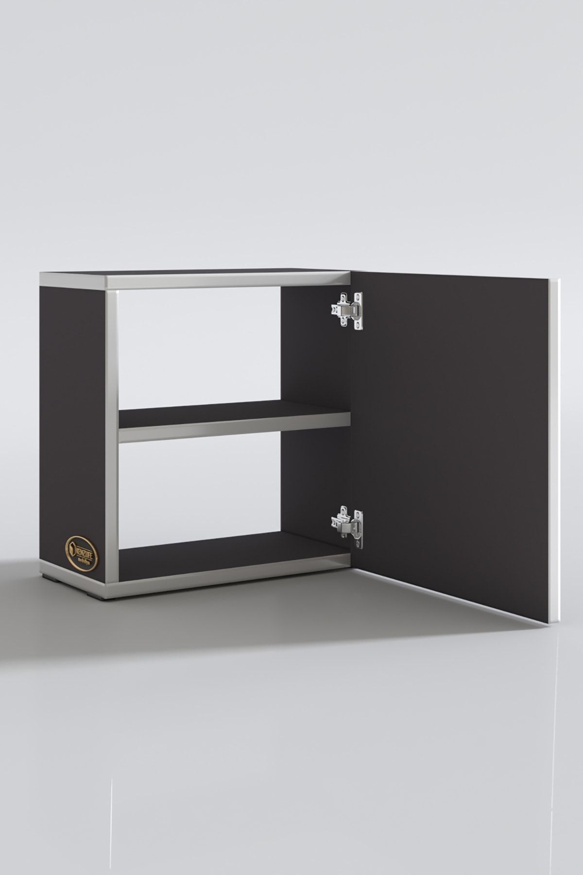 Kenzlife Banyo Ecza Dolabı Susanin Gri 39*39*20 Mutfak Komodin (M ...