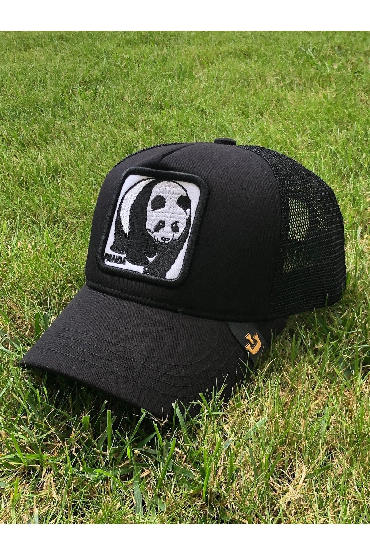 hamze Gorin Model Panda Figür Siyah Renk Fileli Cap Şapka Fiyatı ...