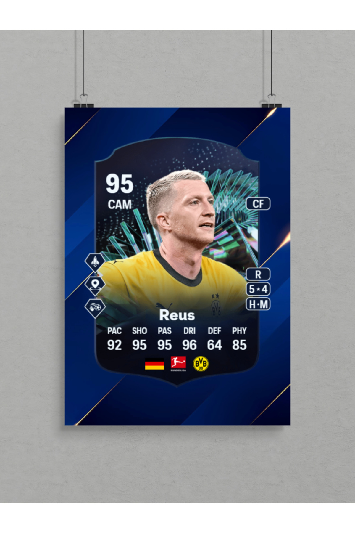 Alptiva Reus Poster - Futbol Poster - Futbol Kart Poster - Futbolcu ...