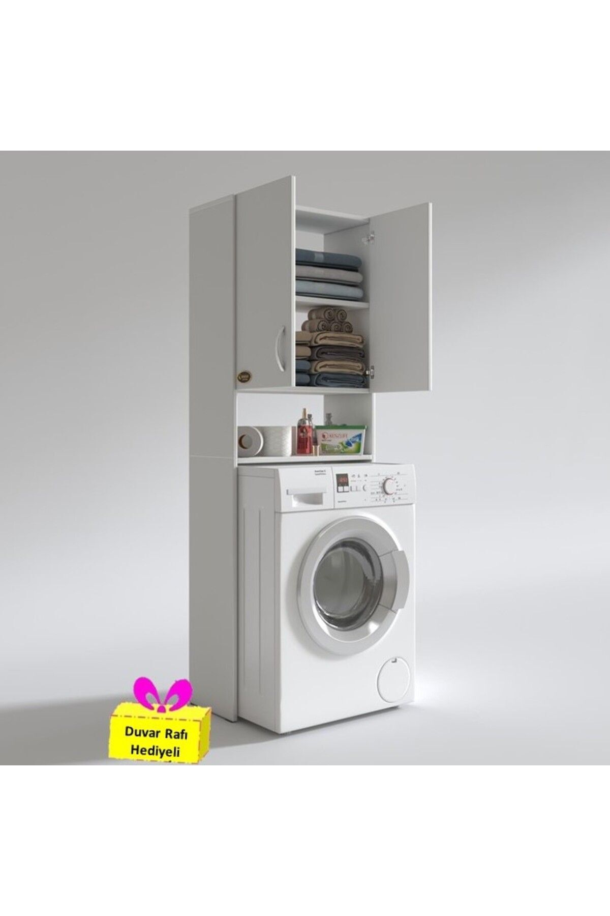 Kenzlife Çamaşır Makinesi Dolabı Avdotya Byz 180*066*30 Banyo Ofis ...