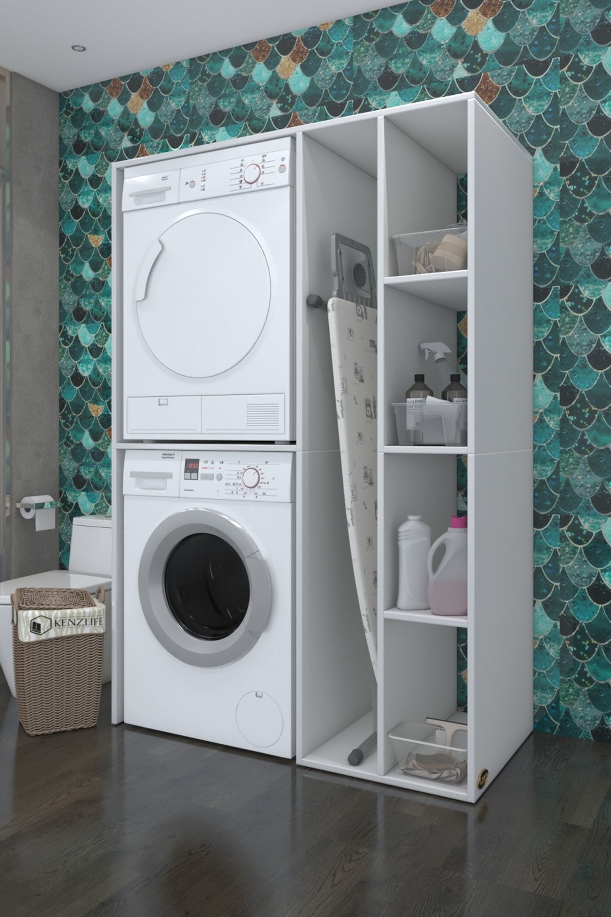 Kenzlife Çamaşır-kurutma Makinesi Dolabı Alyushamdf Sol Byz 180*120*60 ...