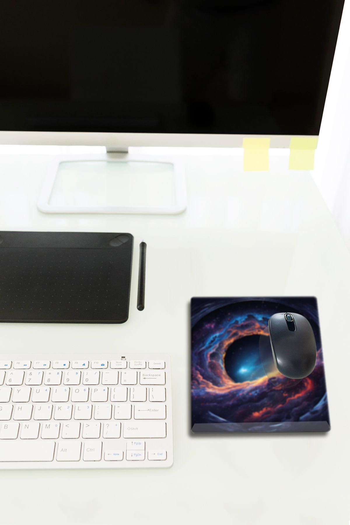 Decorita Cam Mouse Pad | Cam Masa Matı | Night Sky | Small | 18cm X ...