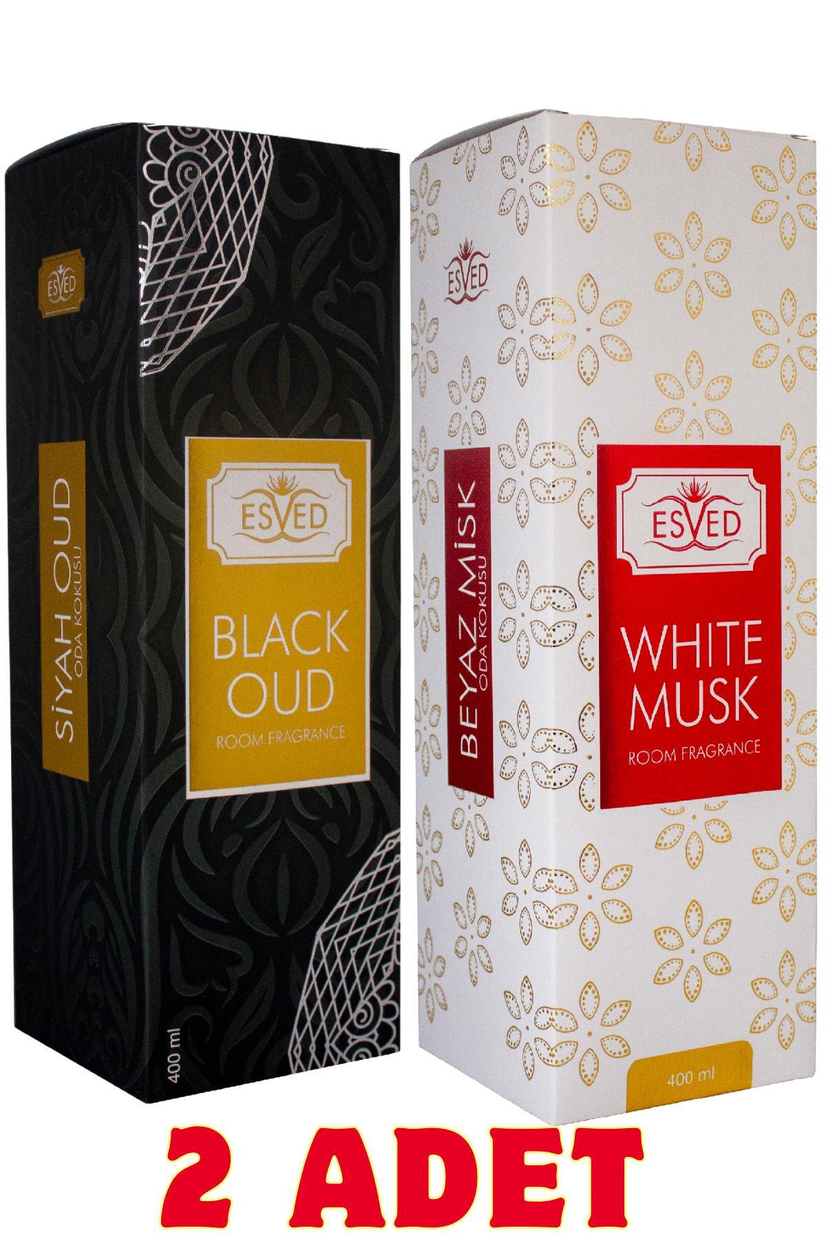 ESVED Beyaz Misk & White Musk ve Siyah Oud & Black Oud Oda Ve Kumaş ...