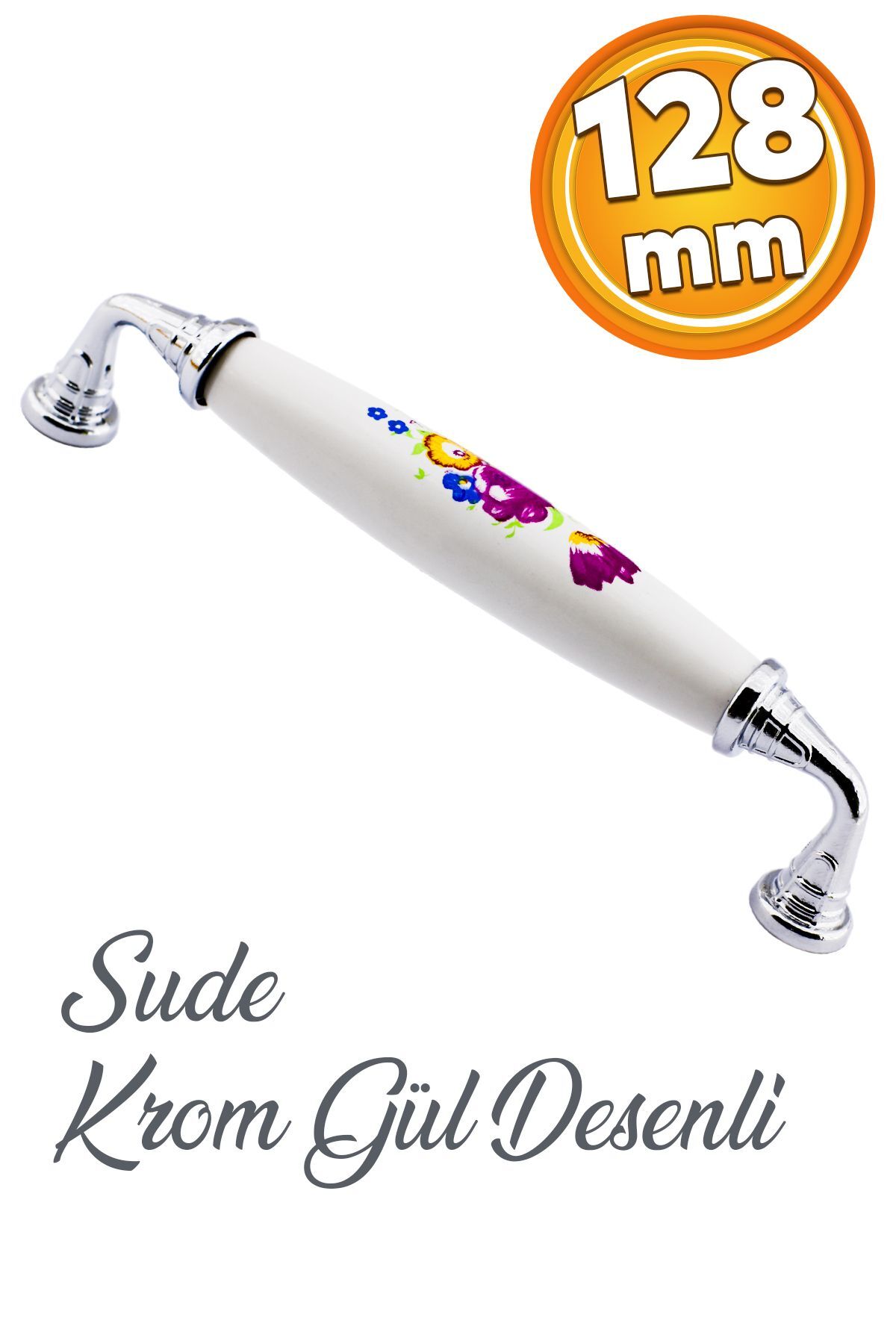 Badem10 Sude Düz Mobilya Mutfak Dolabı Çekmece Dolap Kulpu Kulbu Krom ...