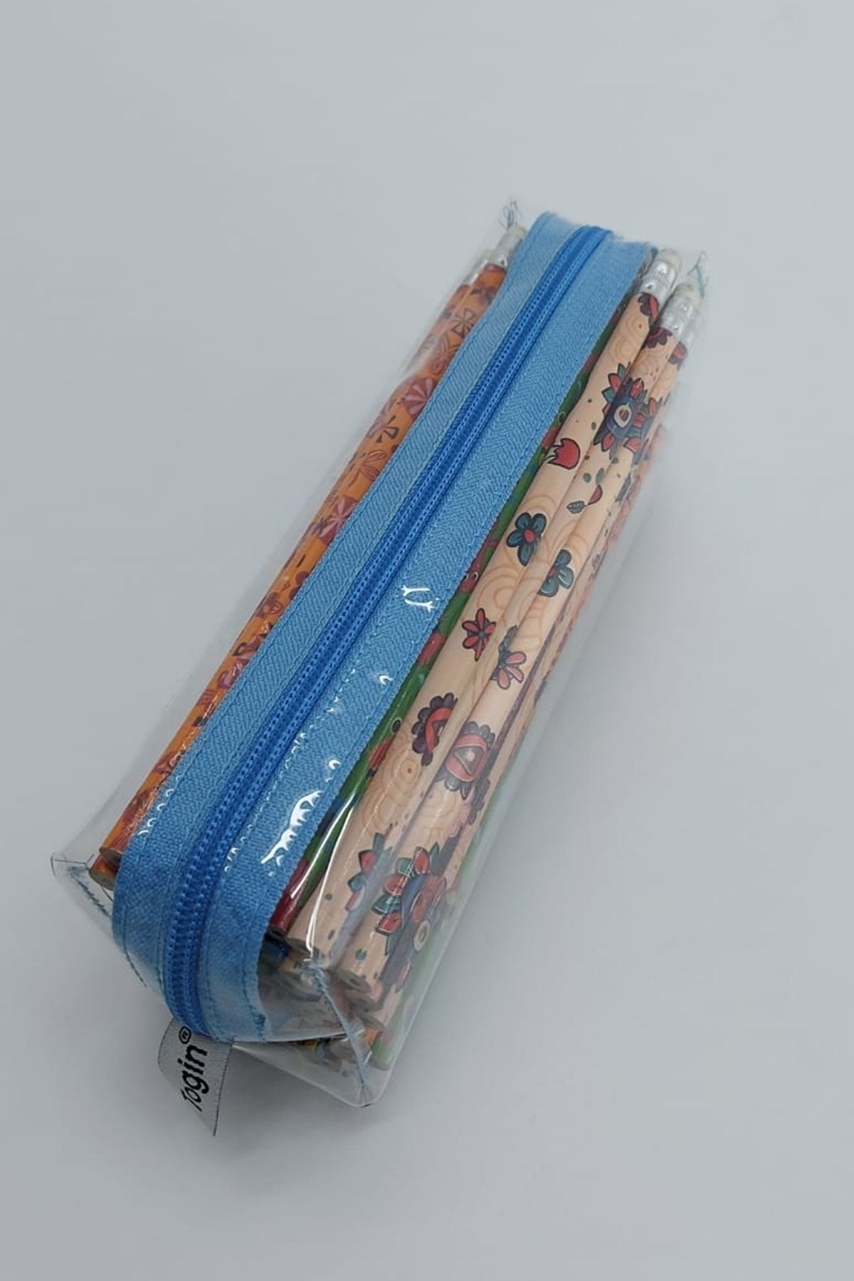 Togin Turkuaz, Şeffaf Pvc Kalem Kutusu Tek Bölmeli Şeffaf Kalemlik ...