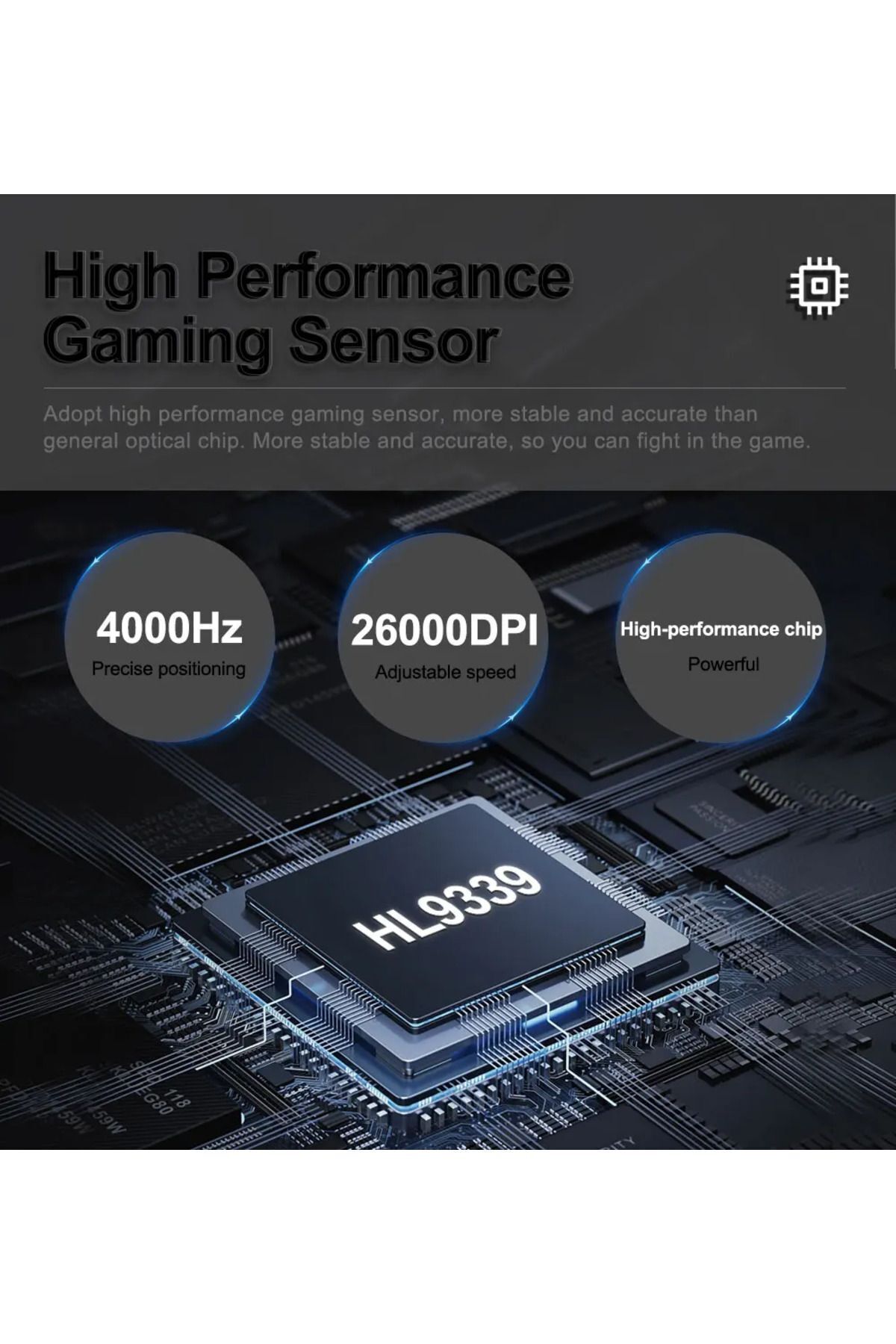 e-yooso X-44 Pro Lıghtweıght 4000 Hertz 26000 Dpı Kablosuz Oyuncu Mouse ...