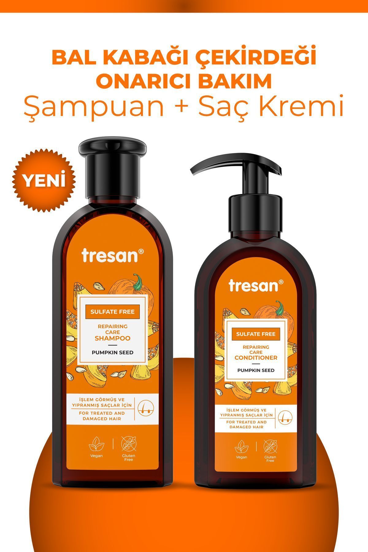 Tresan Bal Kabağı Çekirdeği Onarıcı Sülfatsız Bakım Şampuanı 300 ml ...