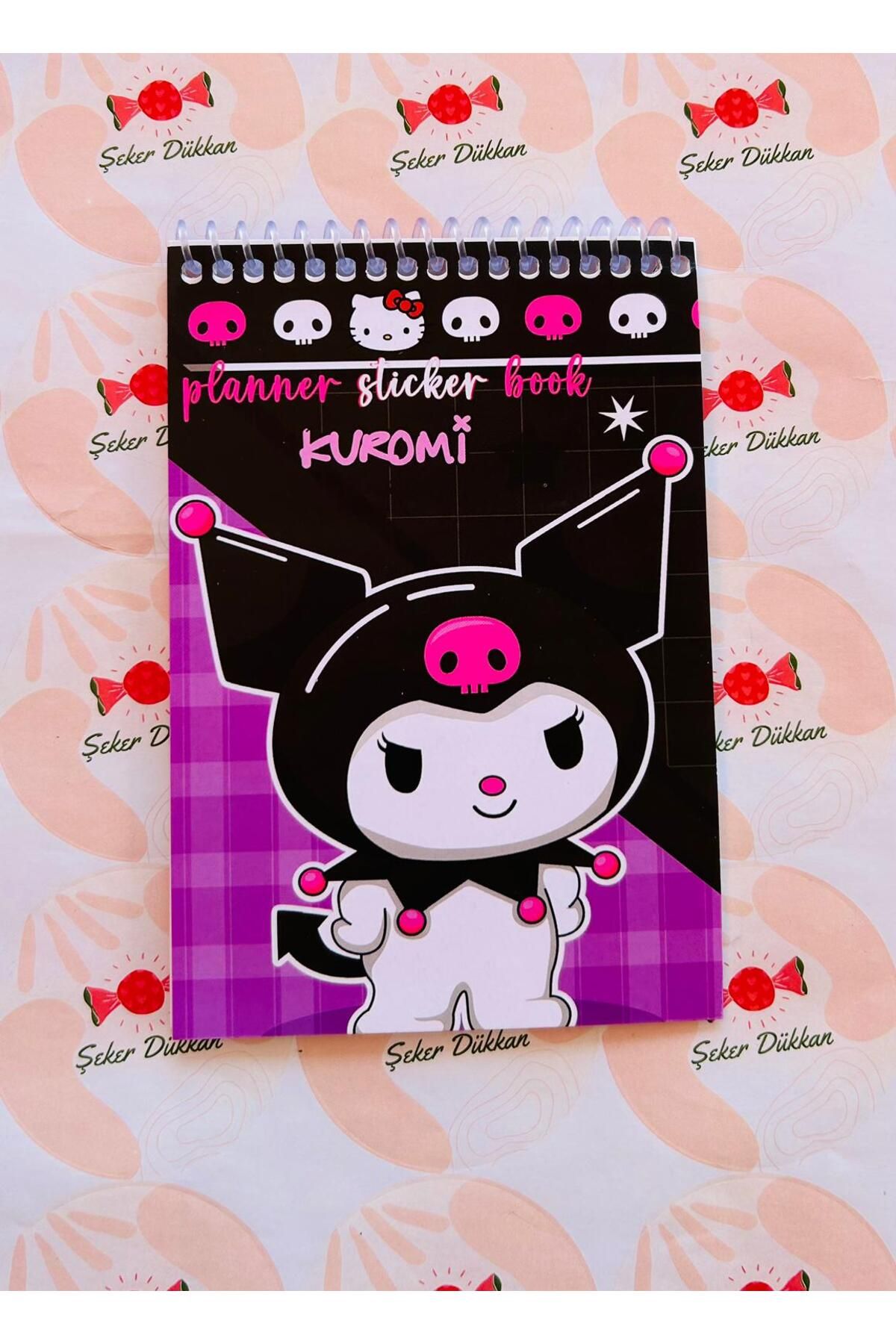 ÖZ KIRTASİYE Kuromi Sanrio Karakter Sticker Defter Seti 1 Adet (150 ...