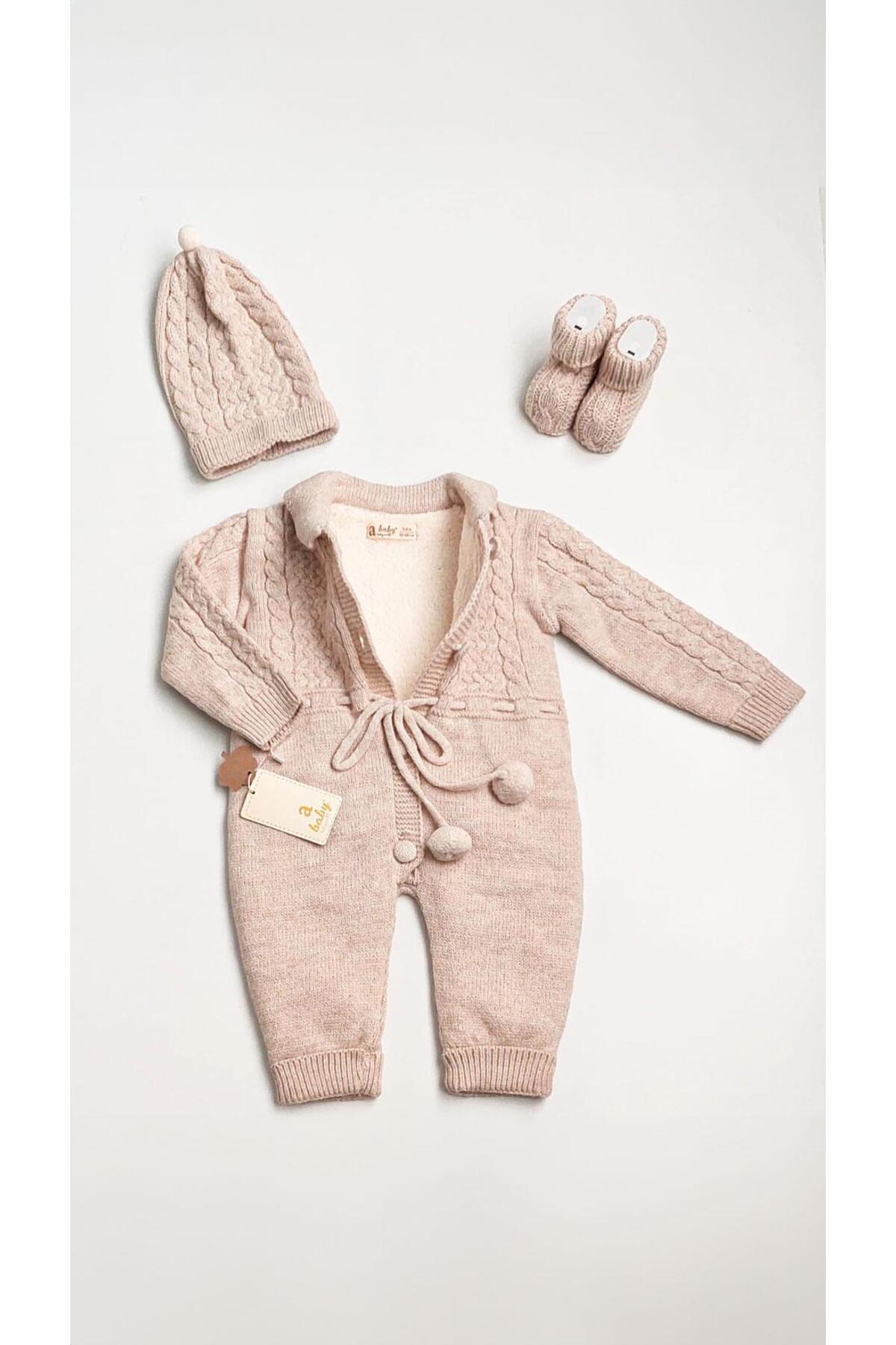 Trend Baby Kids 3-18 Ay Welsoftlu Bağcıklı Triko Tulum Set Fiyatı ...