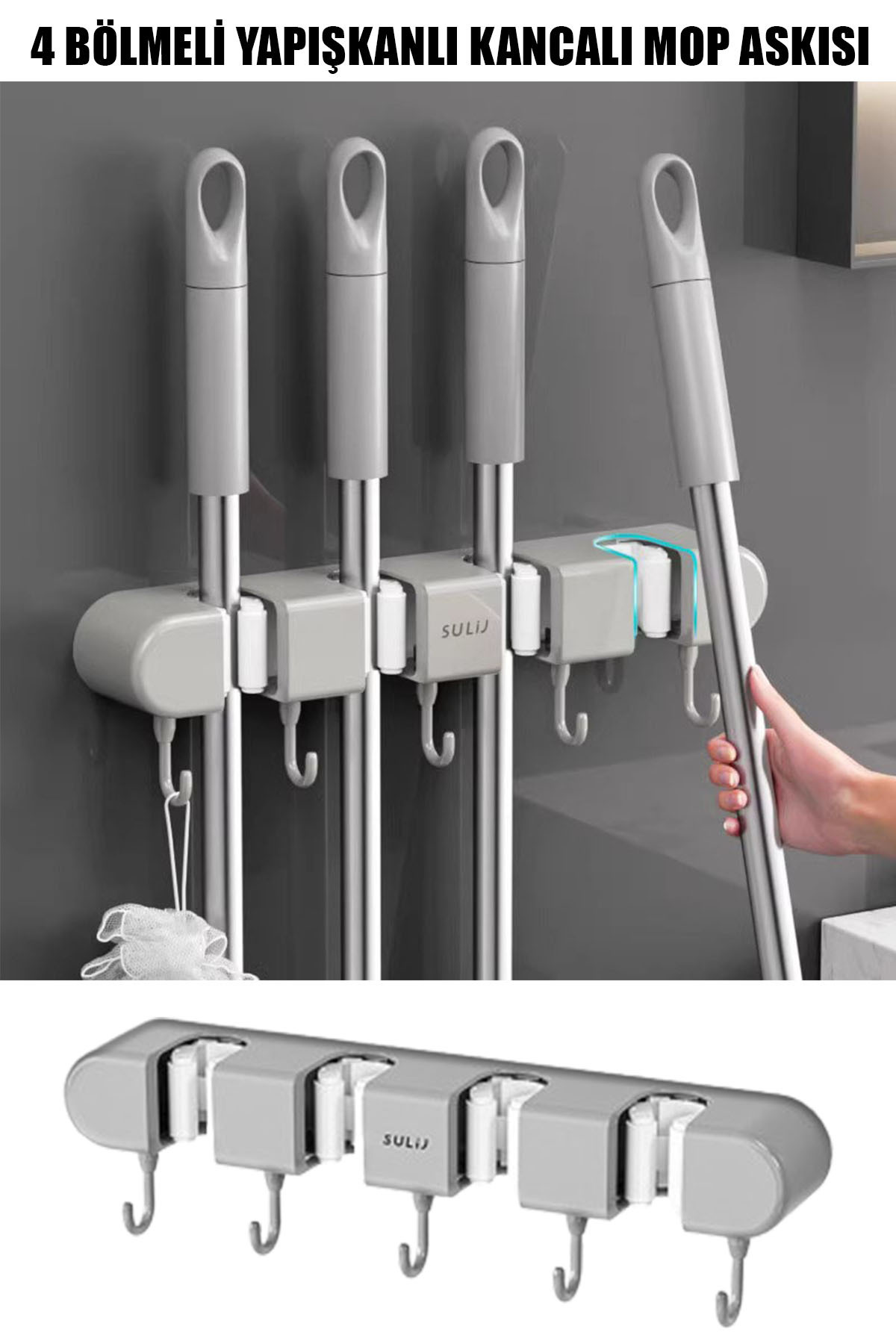 CMT 4 BÖLMELİ YAPIŞKANLI KANCALI MOP ASKISI - Fiyatı, Yorumları