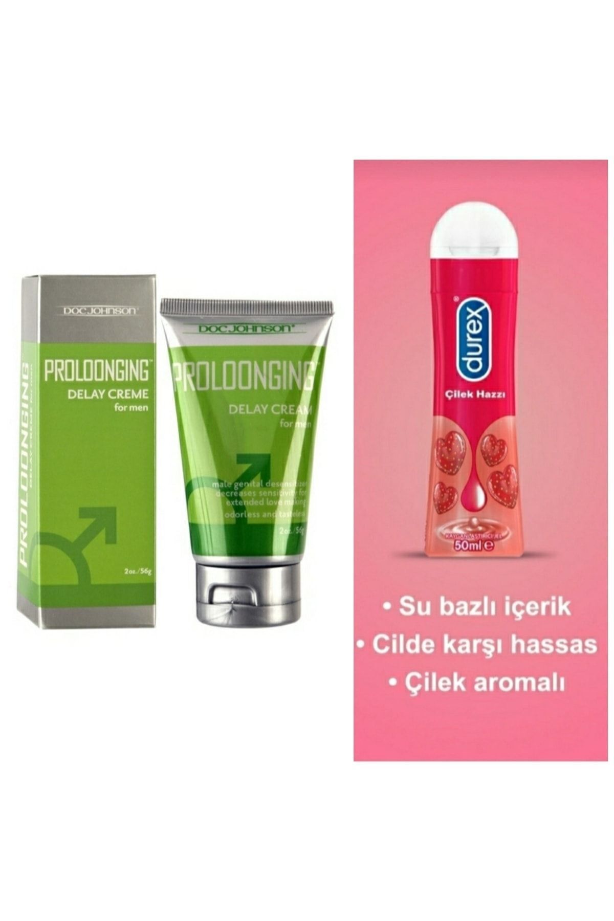 Proloonging Doc Johnson Krem+ Durex Çilekli Jel Fiyatı, Yorumları ...