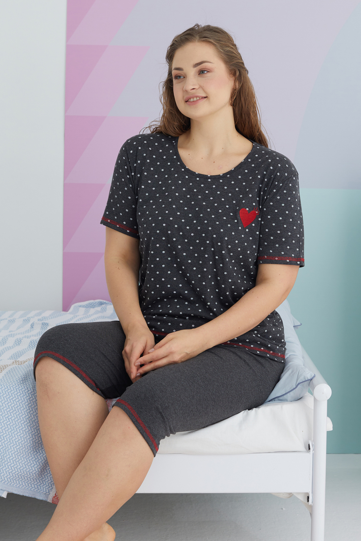 Siyah İnci Nagy méretű antracit ívelt nagyméretű Capri készlet - Trendyol