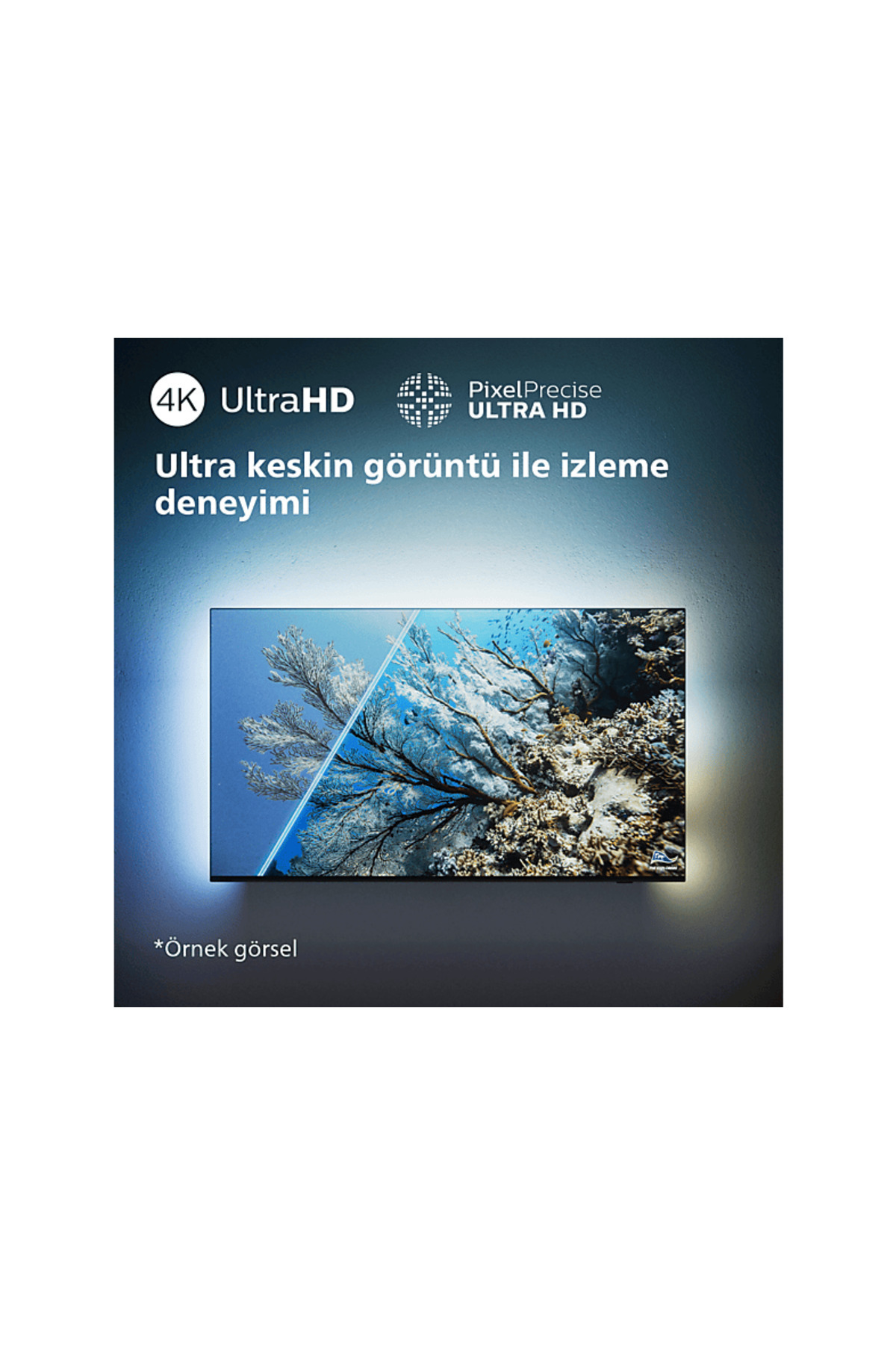 Philips 50PUS8309/62 50 inç 126 Ekran Smart 4K UHD Dolby Vision Dolby ...