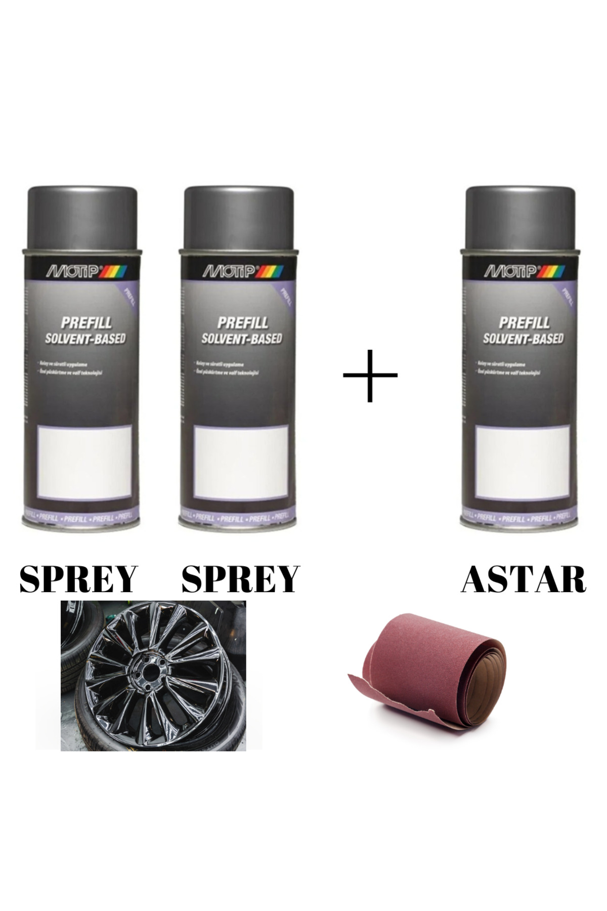 Motip JANT-LASTİK BOYAMA SETİ AKRİLİK SPREY BOYA 400 ML - Fiyatı, Yorumları