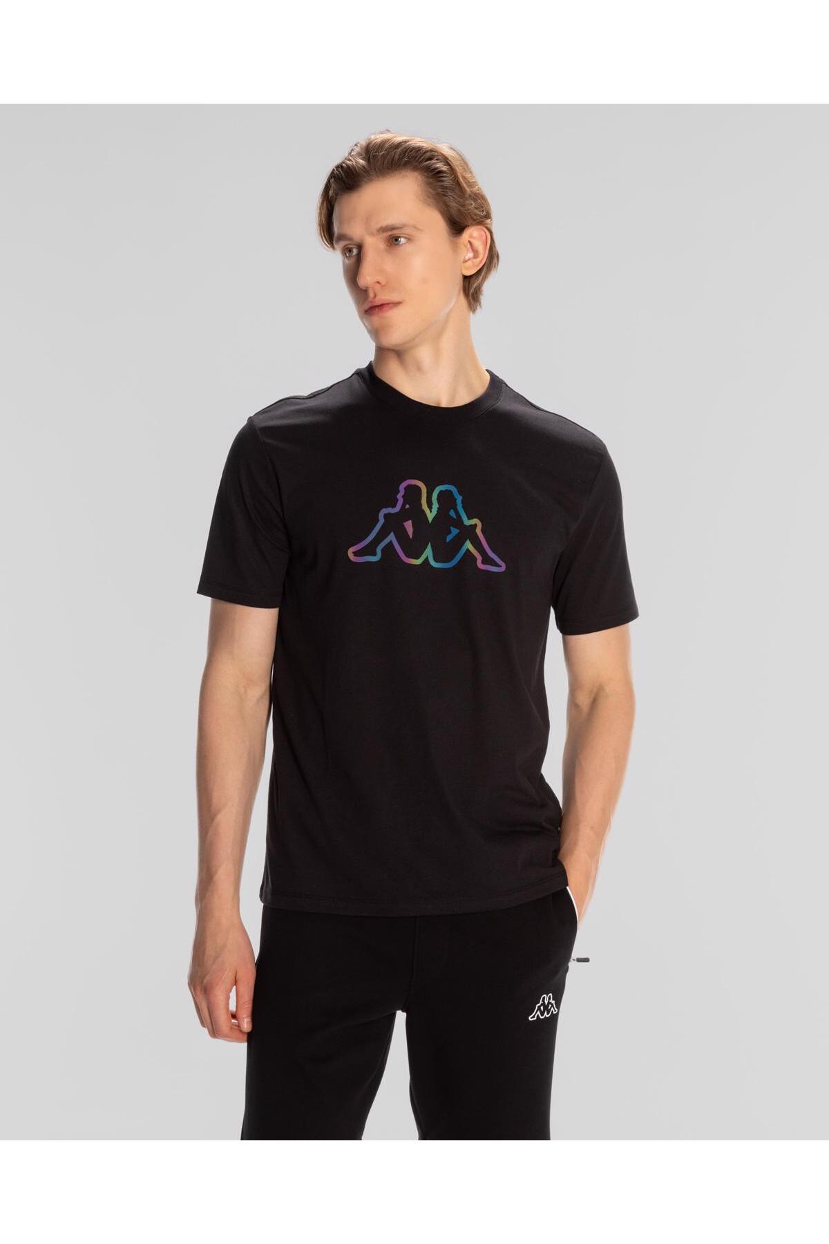 Kappa Logo Brian T-shirt Erkek Siyah Regular Fit Tişört Fiyatı ...
