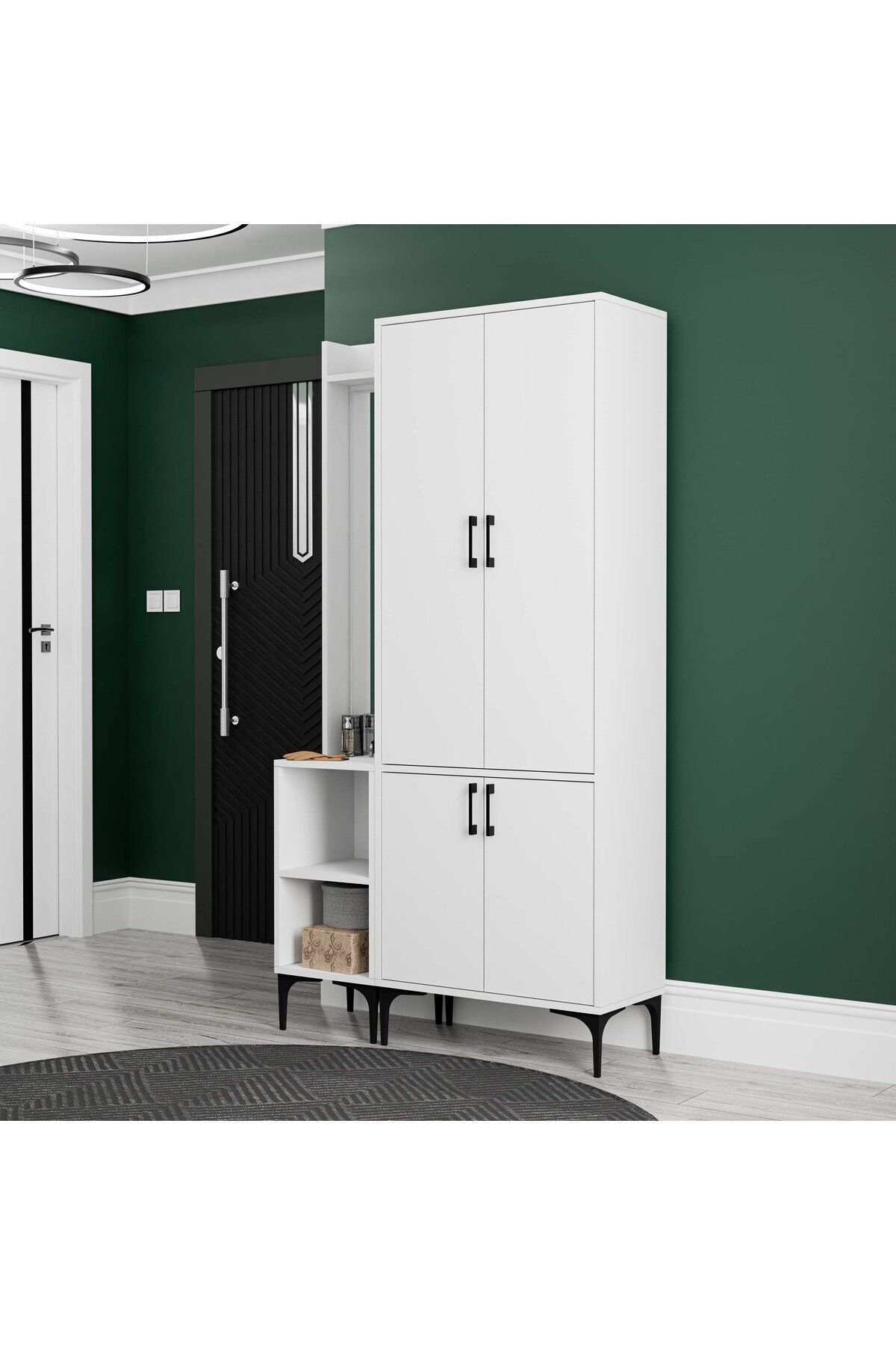 Mezza SET 5040-5030 ROYAL SOL AYNALI 4 KAPAKLI 5 ASKILI 2 RAFLI ...