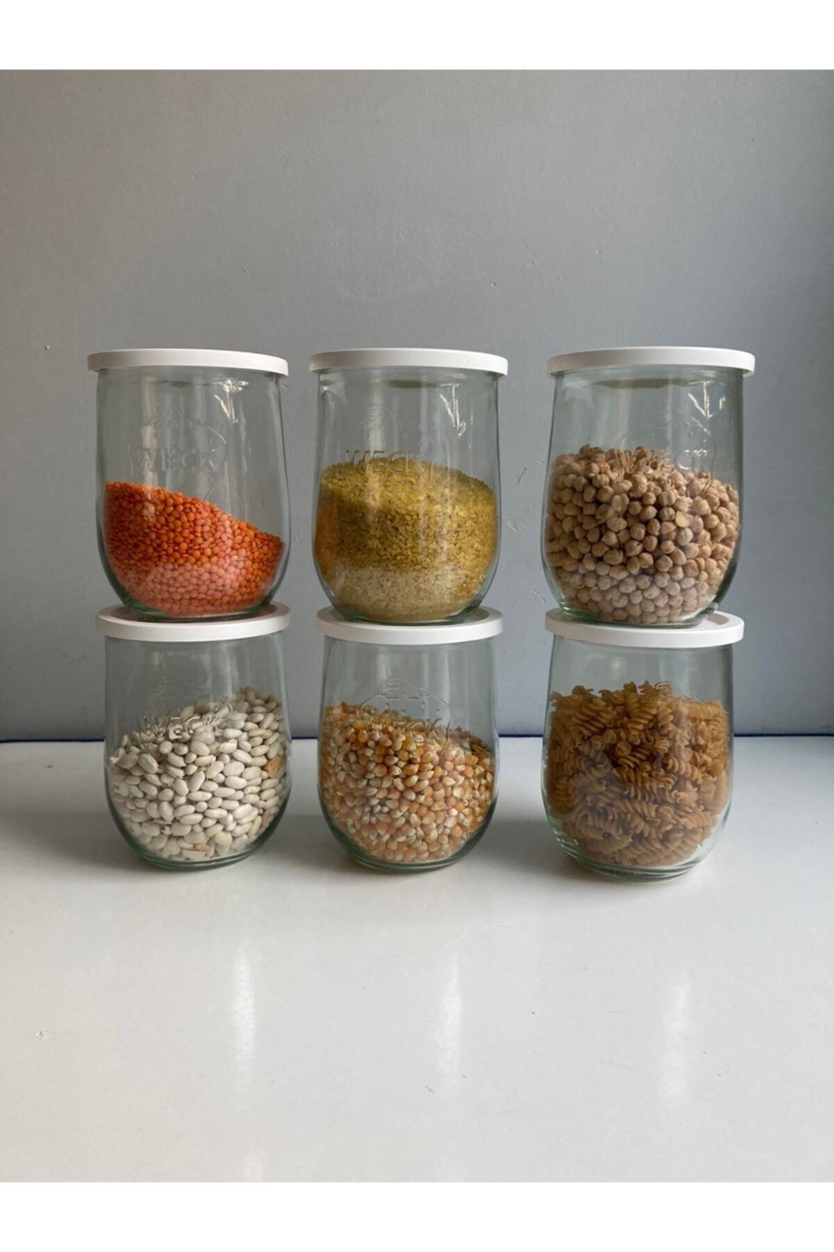 Weck 1062 Ml Lale Beyaz Kapaklı Saklama Kavanozu ( 6 Adet ) - Fiyatı, Yorumları