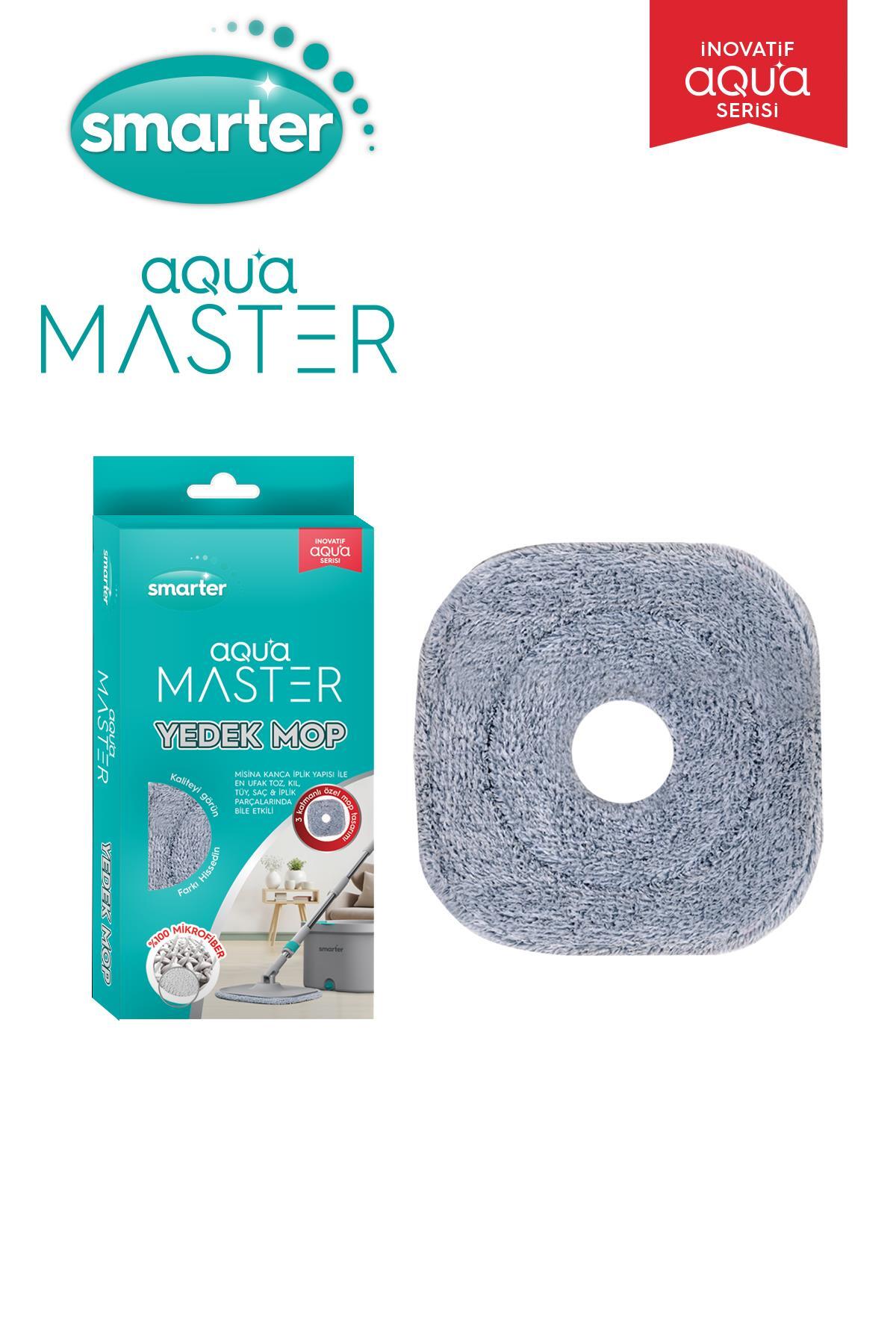 SMARTER Aqua Master Yedek Mop Temiz & Kirli Suyu Ayırma Özelliği Otomatik Temizlik Seti Mop ...