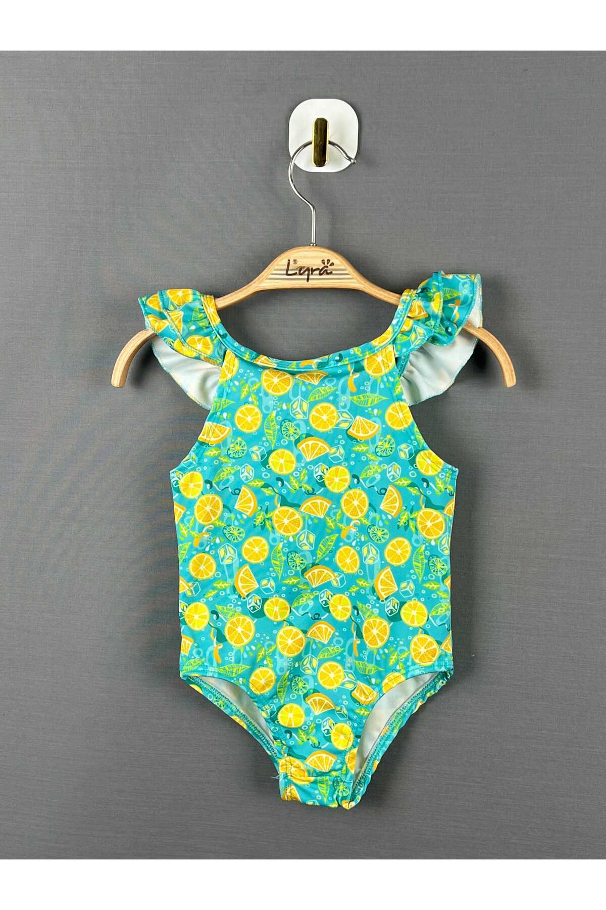 Elayza LİMON BASKILI FIRFIRLI KIZ ÇOCUK MAYO Fiyatı, Yorumları - Trendyol