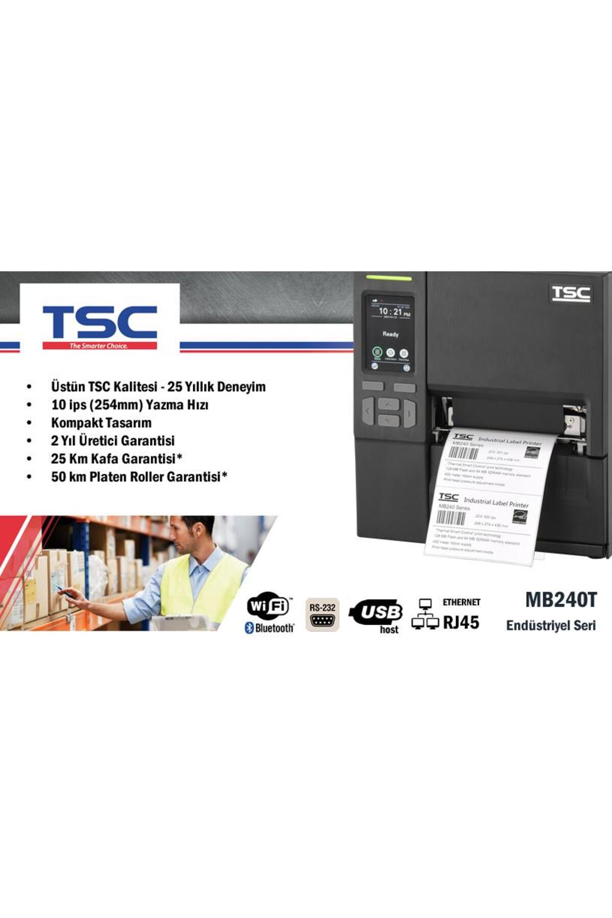 TSC Mb240t Endüstriyel Barkod Etiket Yazıcı - Fiyatı, Yorumları