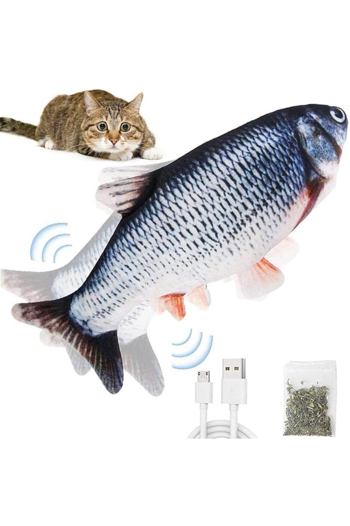 Yıldızan Hareketli Oynayan Balık Catnip Hediyeli - KD-127 Fiyatı ...