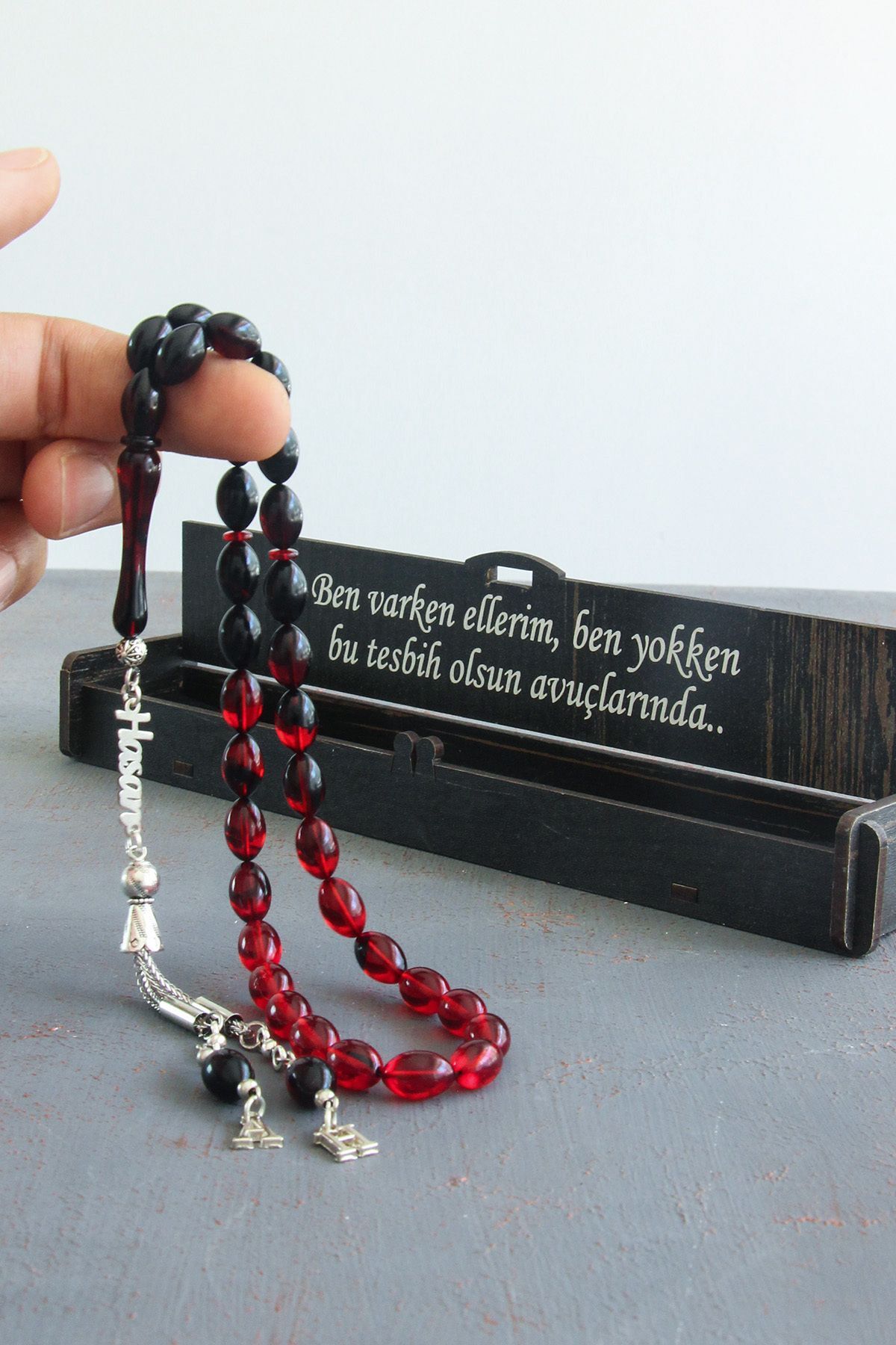 Tesbih Otağı Gümüş İsimli Tesbih Ateş Kehribar Harfli Tesbih Soru ...