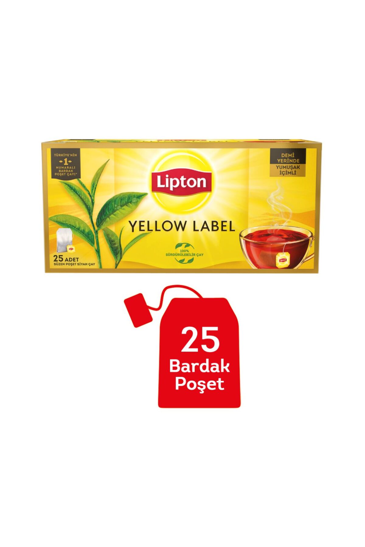 Lipton LİPTON YELLOW LABEL BARDAK POŞET 25'Lİ X 1 ADET - Fiyatı, Yorumları