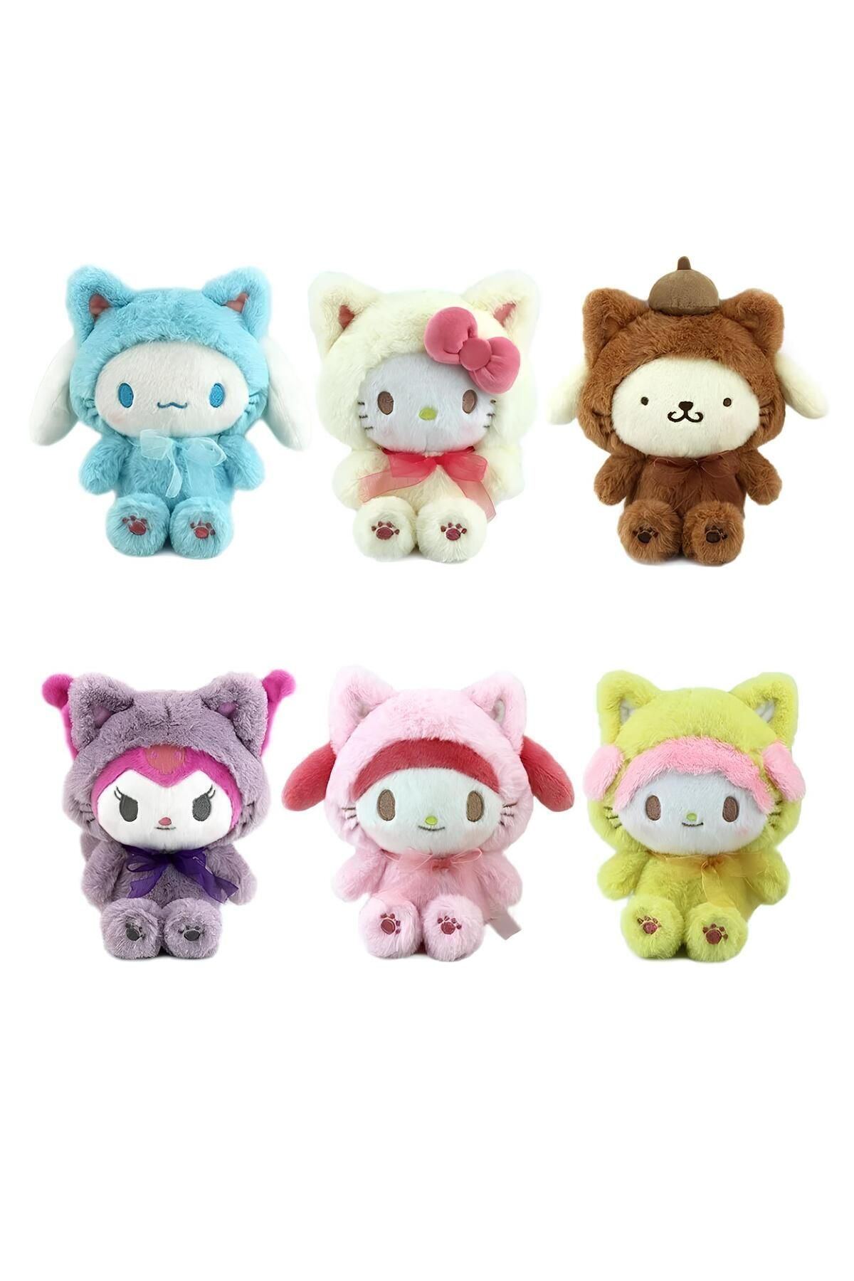 NB market Sarı Renk Sanrio Kawai Peluş Oyuncak 25cm Kedi Peluş My ...